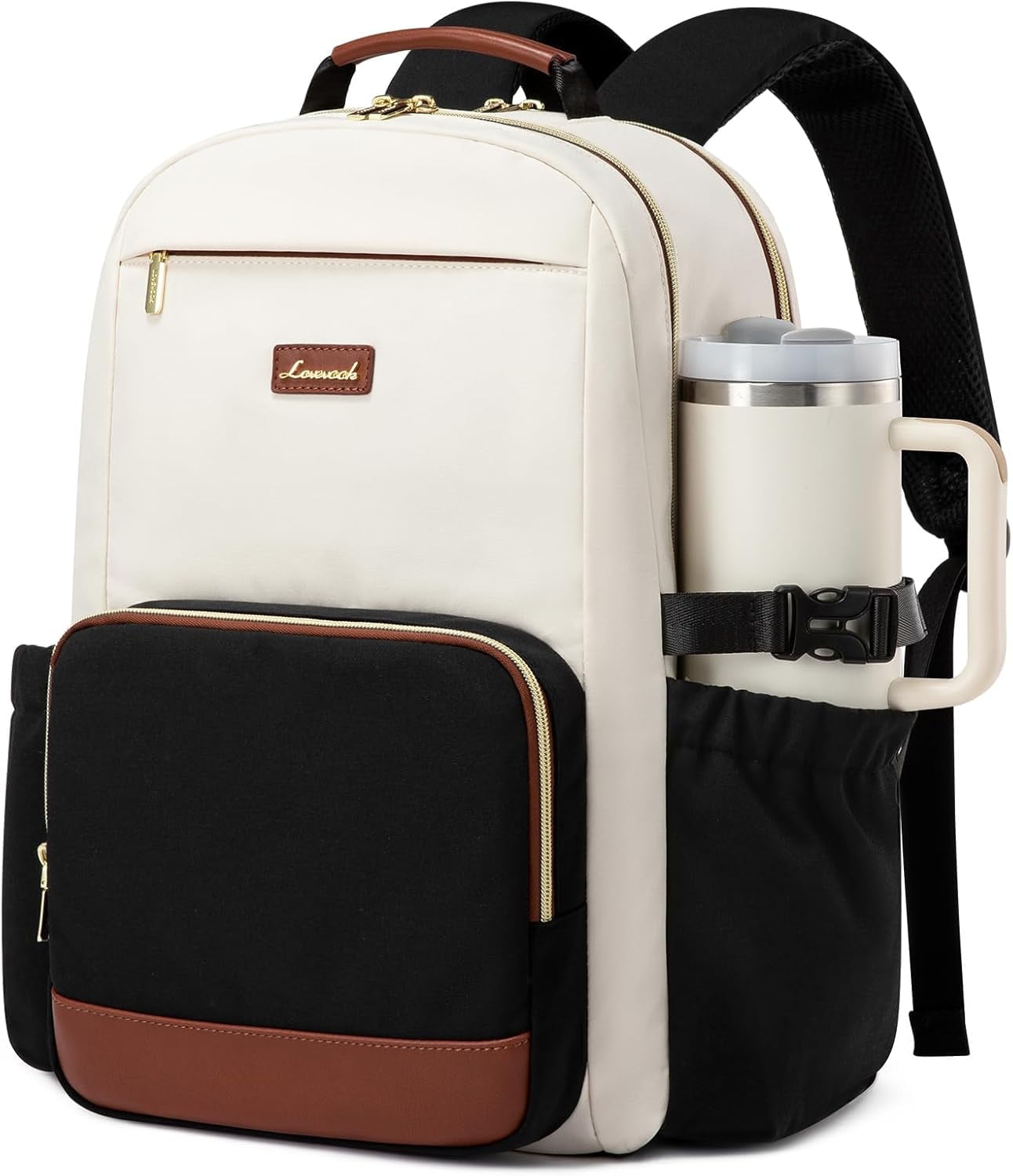 LOVEVOOK Laptop Backpack for Women with Pouch Pocket for Large Capacity ...