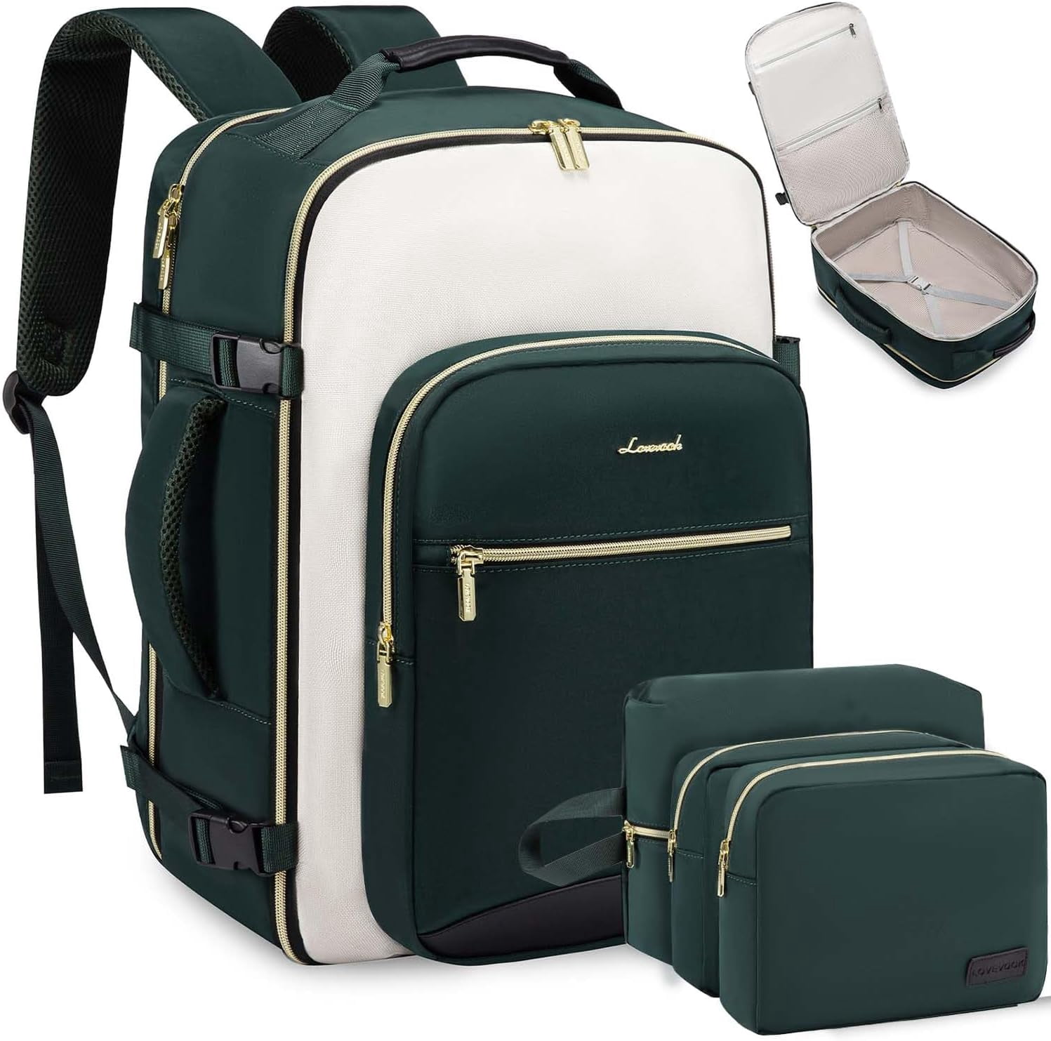 LOVEVOOK Large Travel Backpack for Women & Men, 40L Carry on Backpack ...