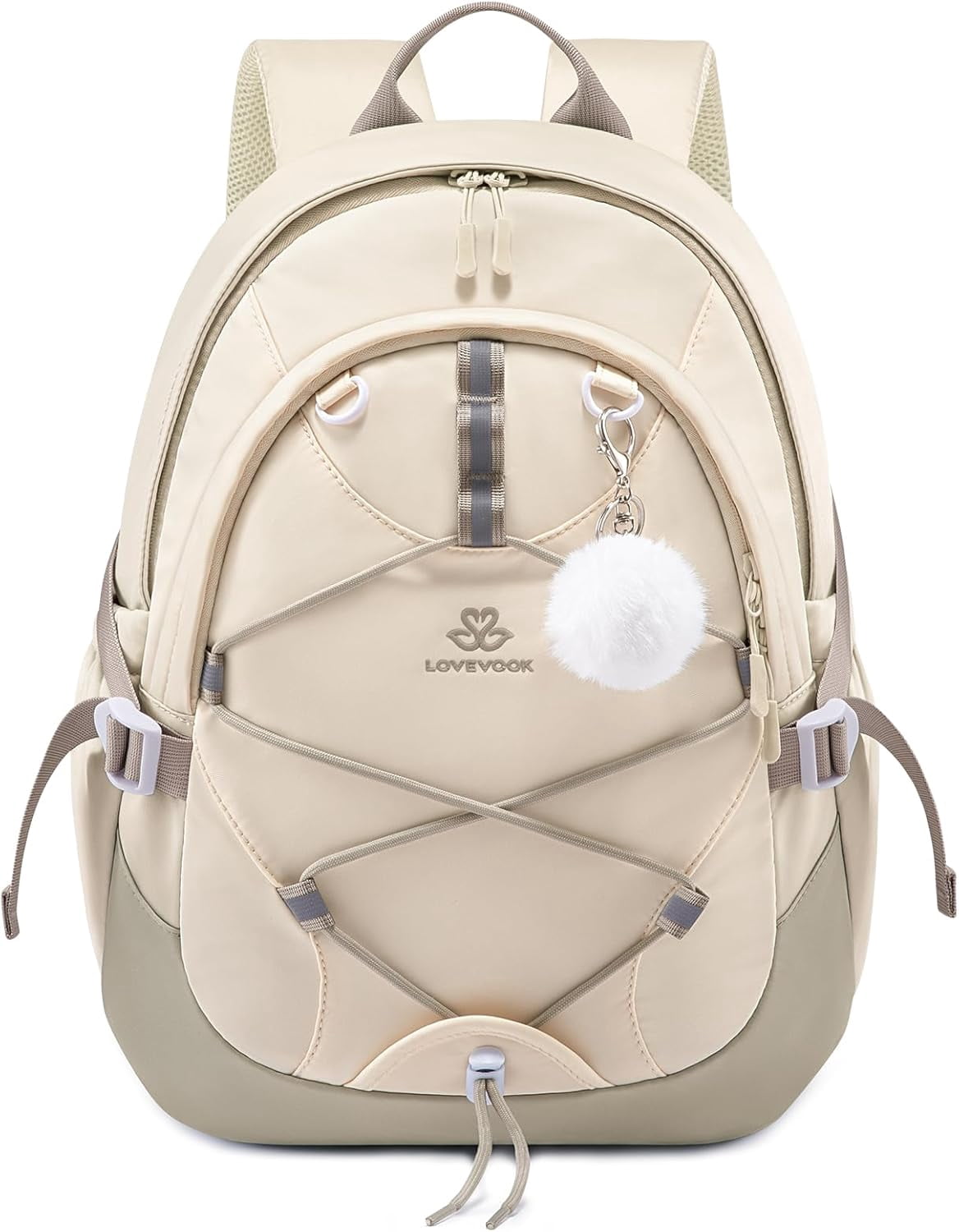 LOVEVOOK School Backpack for Teen Girls, Lightweight Student Backpack ...