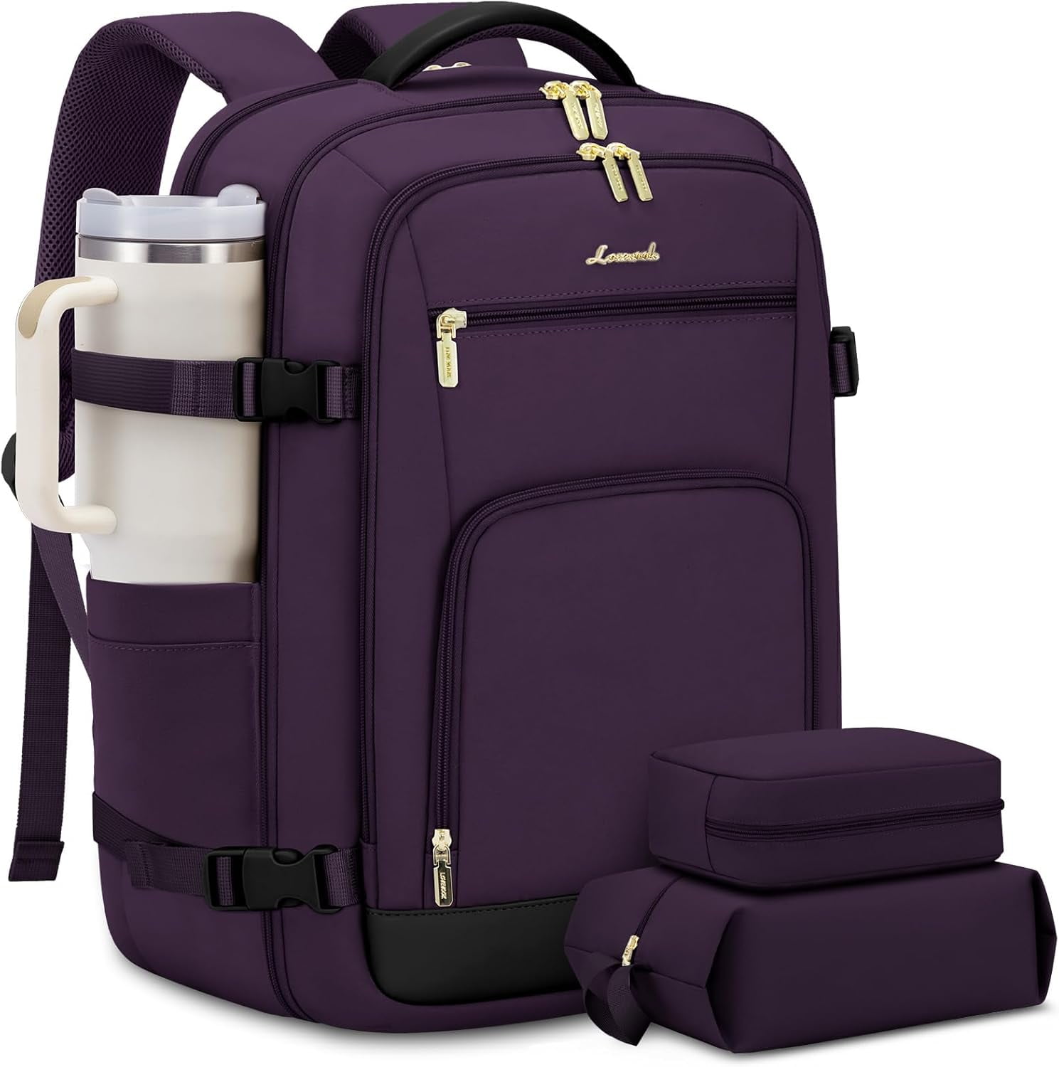 LOVEVOOK Travel Backpack For Women, 40L Carry On Backpack Flight ...