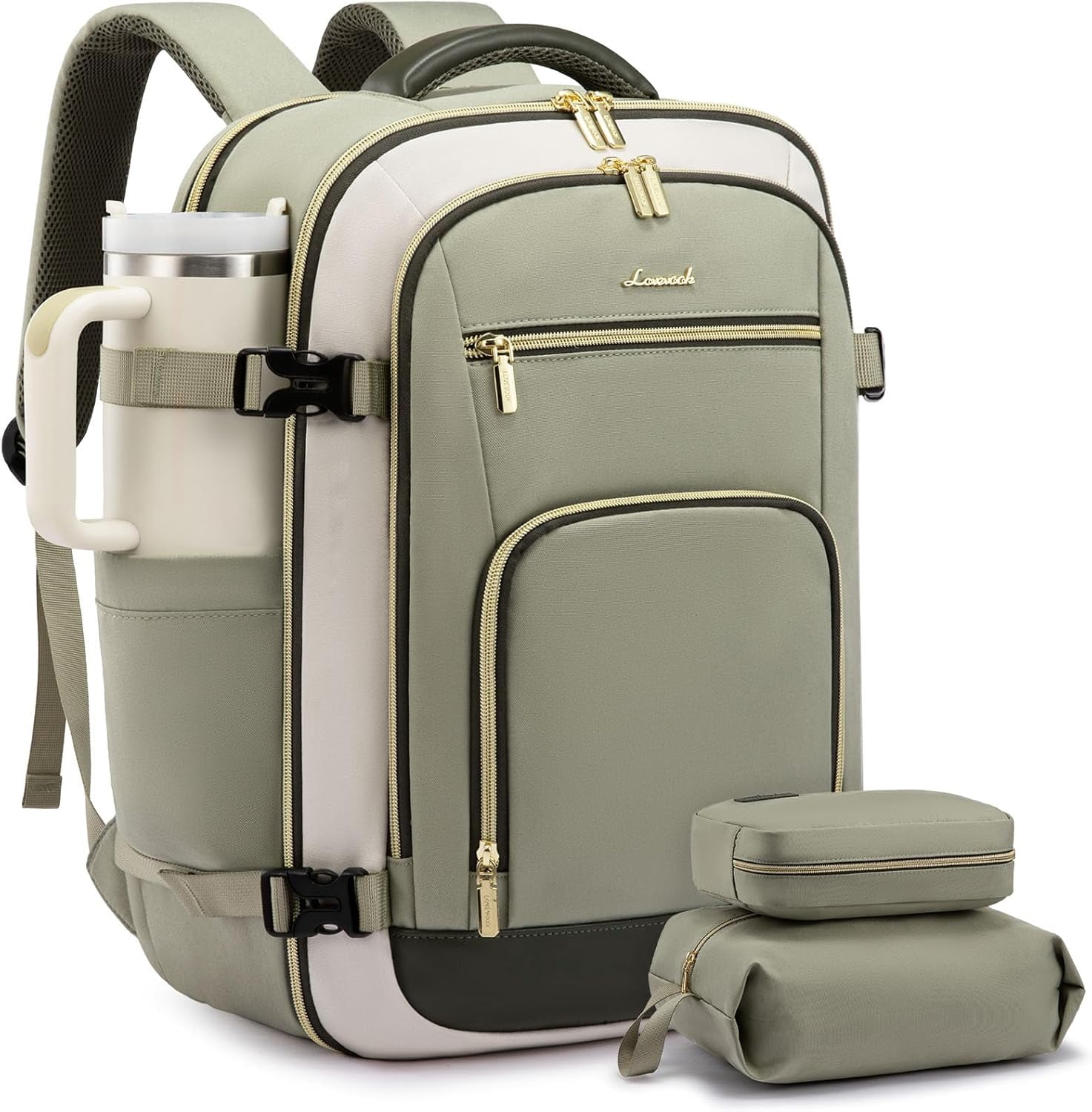 LOVEVOOK Travel Backpack For Women, 40L Carry On Backpack Flight ...