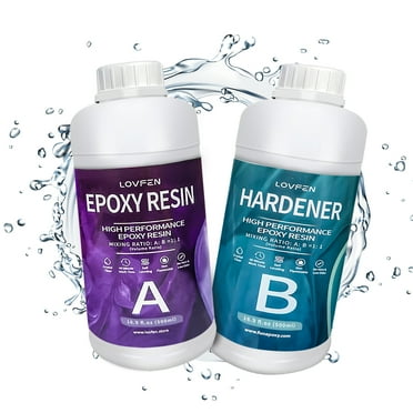 Epoxy Resin Kit - 2 Quart (50 Oz Epoxy + 25 Oz Hardener) Food Safe ...
