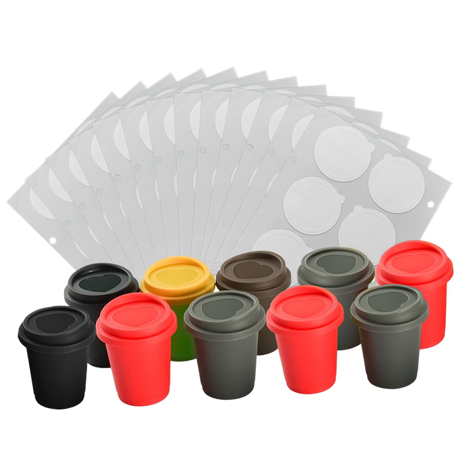 LOVIVER 10 Pieces Coffee Capsules Espresso with Aluminum Foils Lids ...