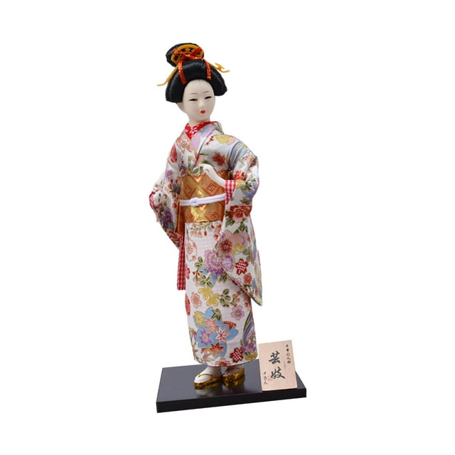 LOVIVER 12 Inch Desk Statue, Japanese Kimono, Geisha Doll, Gift, Asian ...
