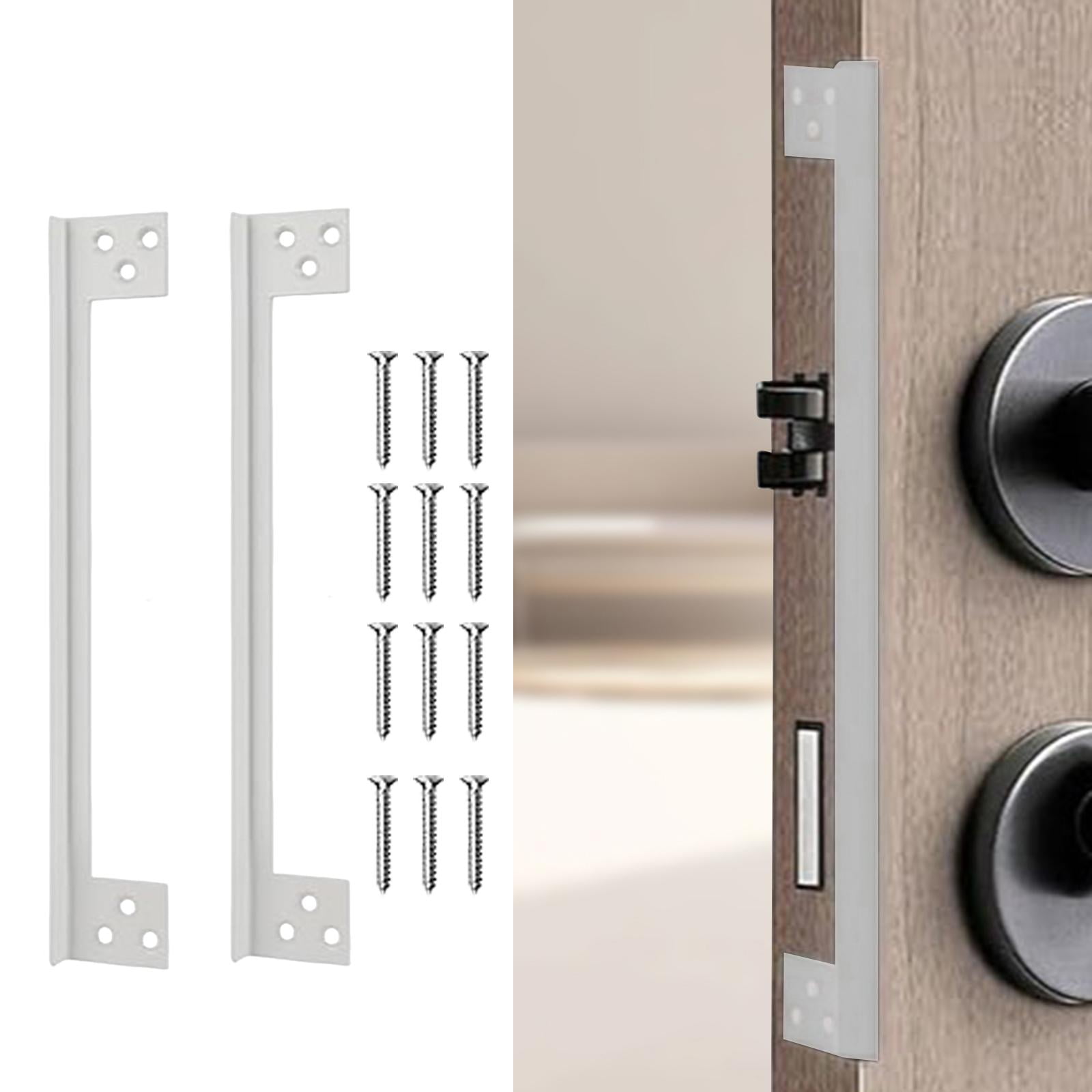 LOVIVER 2 Pieces Door Latch Guard Plates Door Security Easy to Install ...