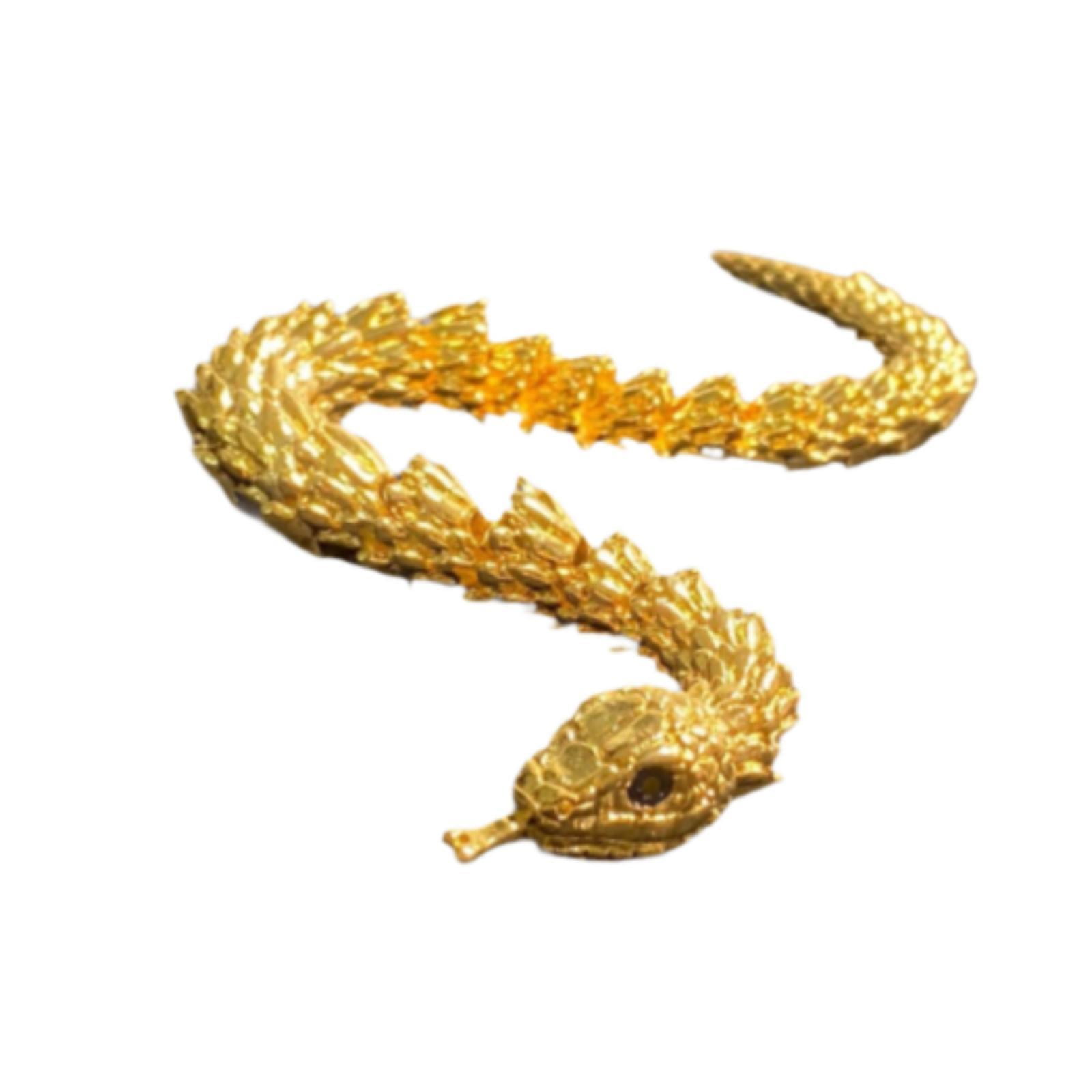 LOVIVER 2025 Chinese New Year Articulated Snake Statue 8.6inch Long ...