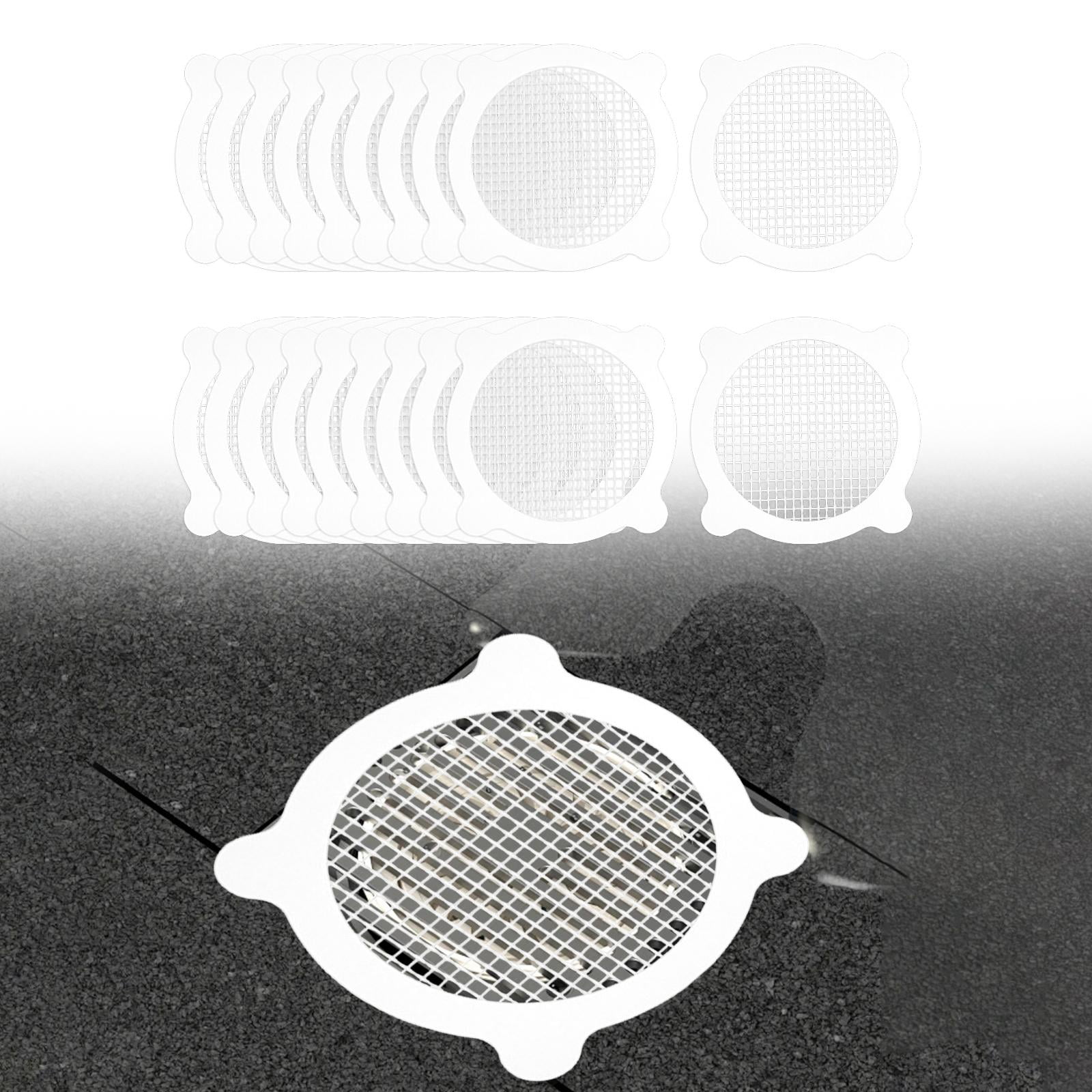 LOVIVER 20x Disposable Shower Floor Drain Hair Catcher Sticker Drainage ...