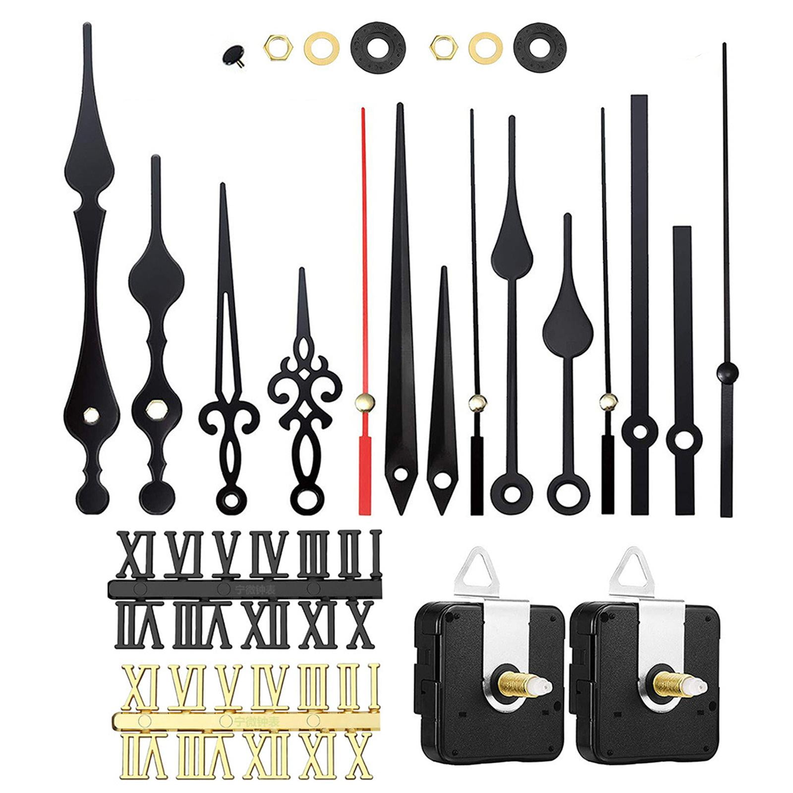 LOVIVER 2Pcs DIY Wall Clock Movement Mechanism Hanging Clock Mechanism ...