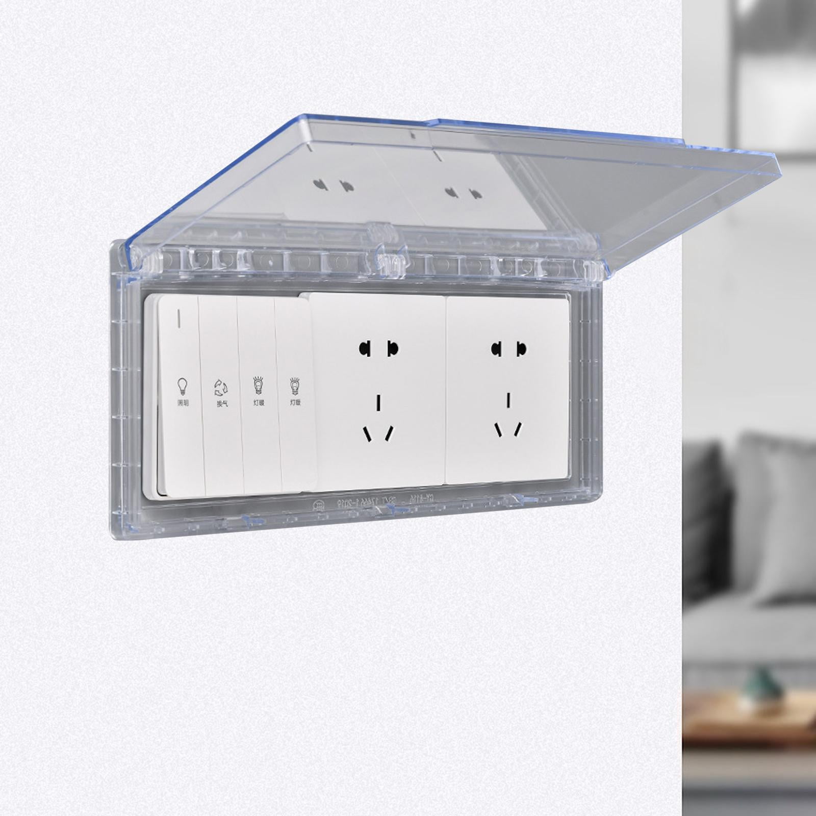 LOVIVER 3 Gang Waterproof Outlet Cover, Outlet Panel Cover, Waterproof ...