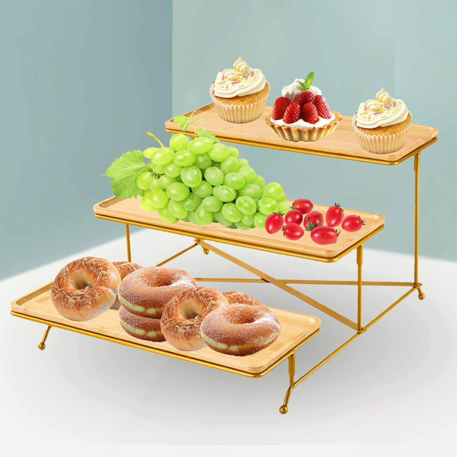 LOVIVER 3 Tier Rectangular Serving Platter Dinner Platters for ...