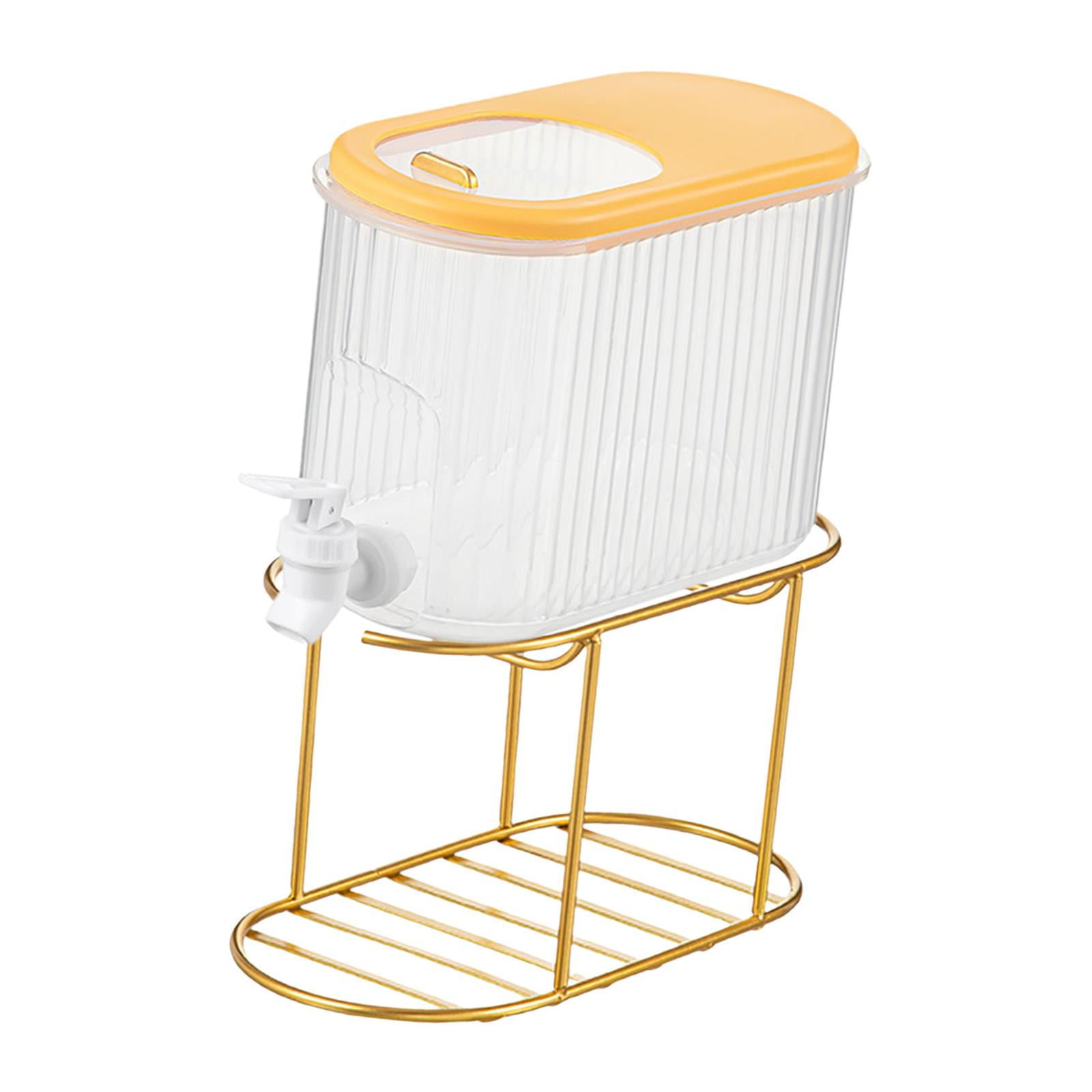LOVIVER 4L Iced Beverage Dispenser with Faucet Iron Frame Mix Drinks ...