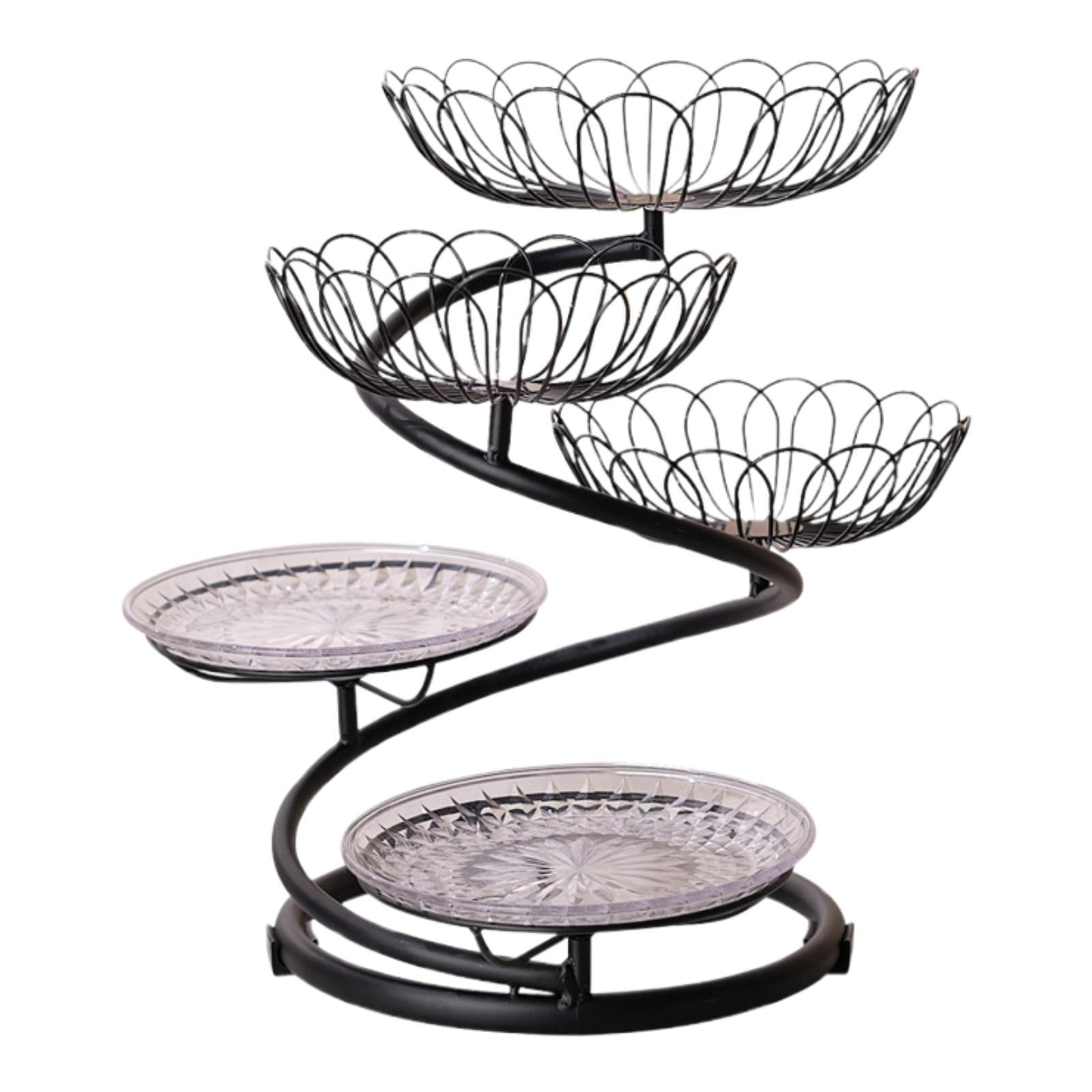 LOVIVER 5 Tier Fruit Basket Bowl Storage Organizer Party Space Saving ...