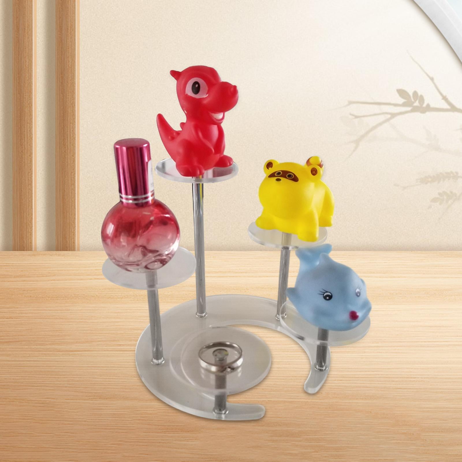 LOVIVER Acrylic Riser Display Stand Figures Storage Display Stand ...