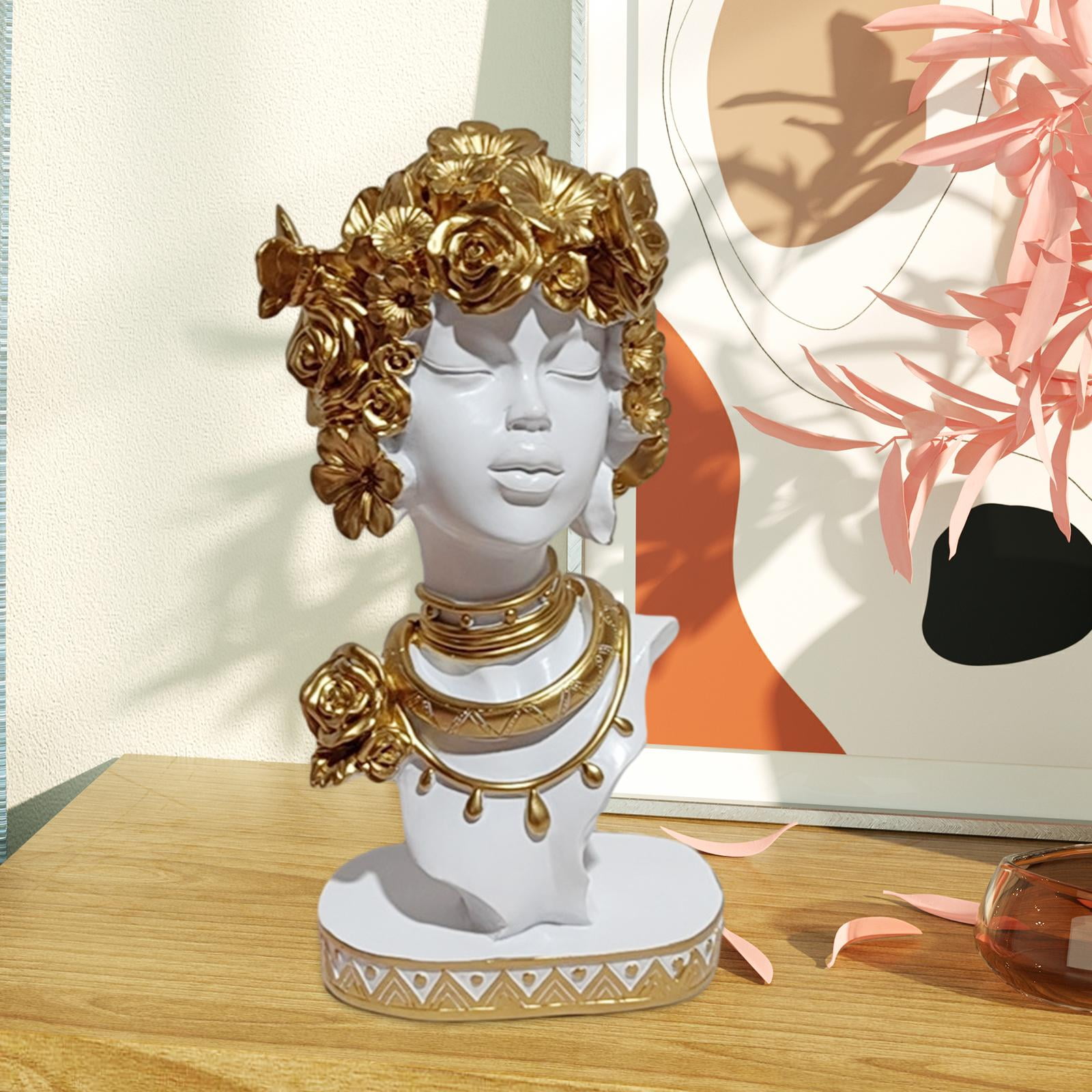 LOVIVER African Women Statue Female Sculpture Artwork Creative Lady ...