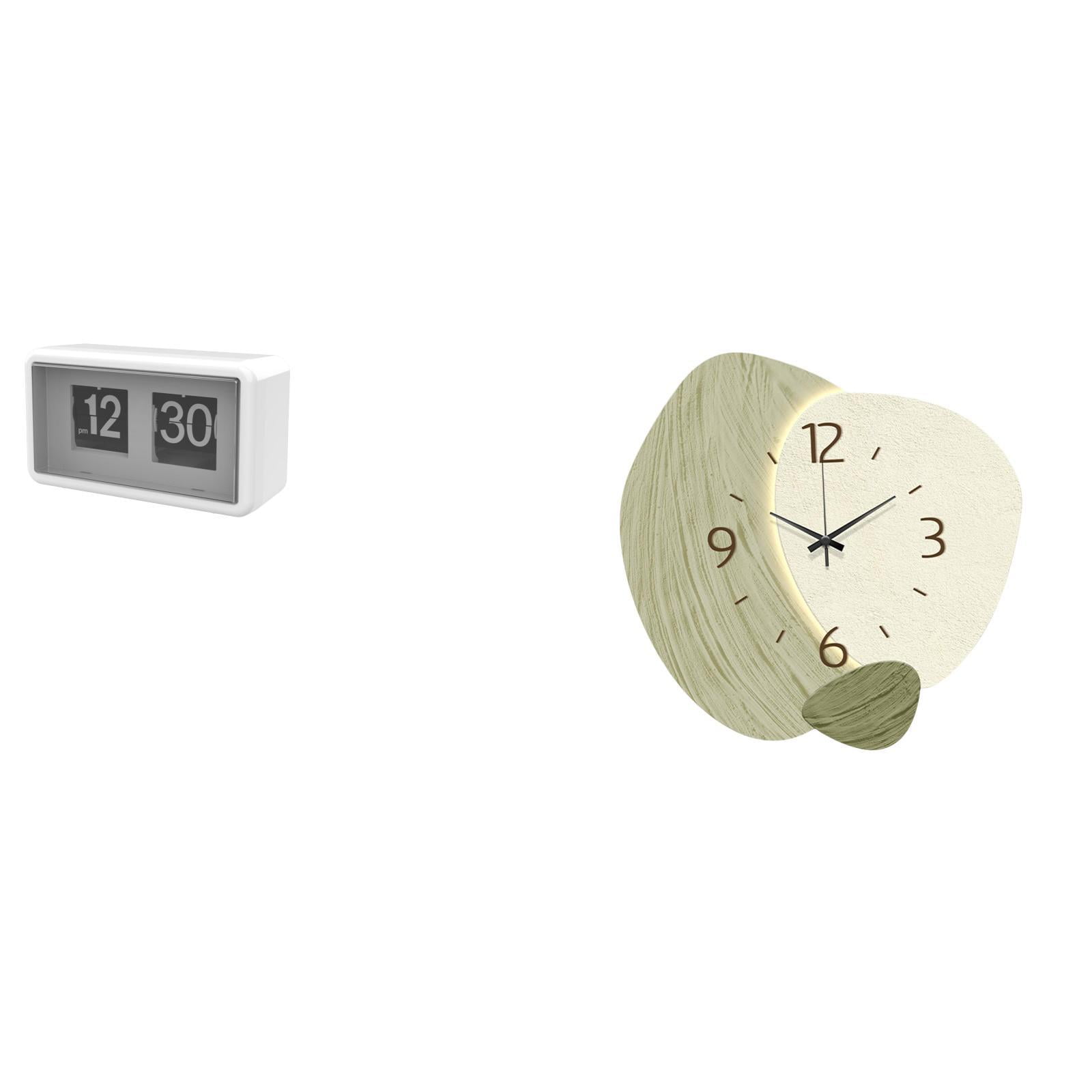 LOVIVER Auto Flip Clock Flip Desk Clock Home Silent Shelf Flip Page ...