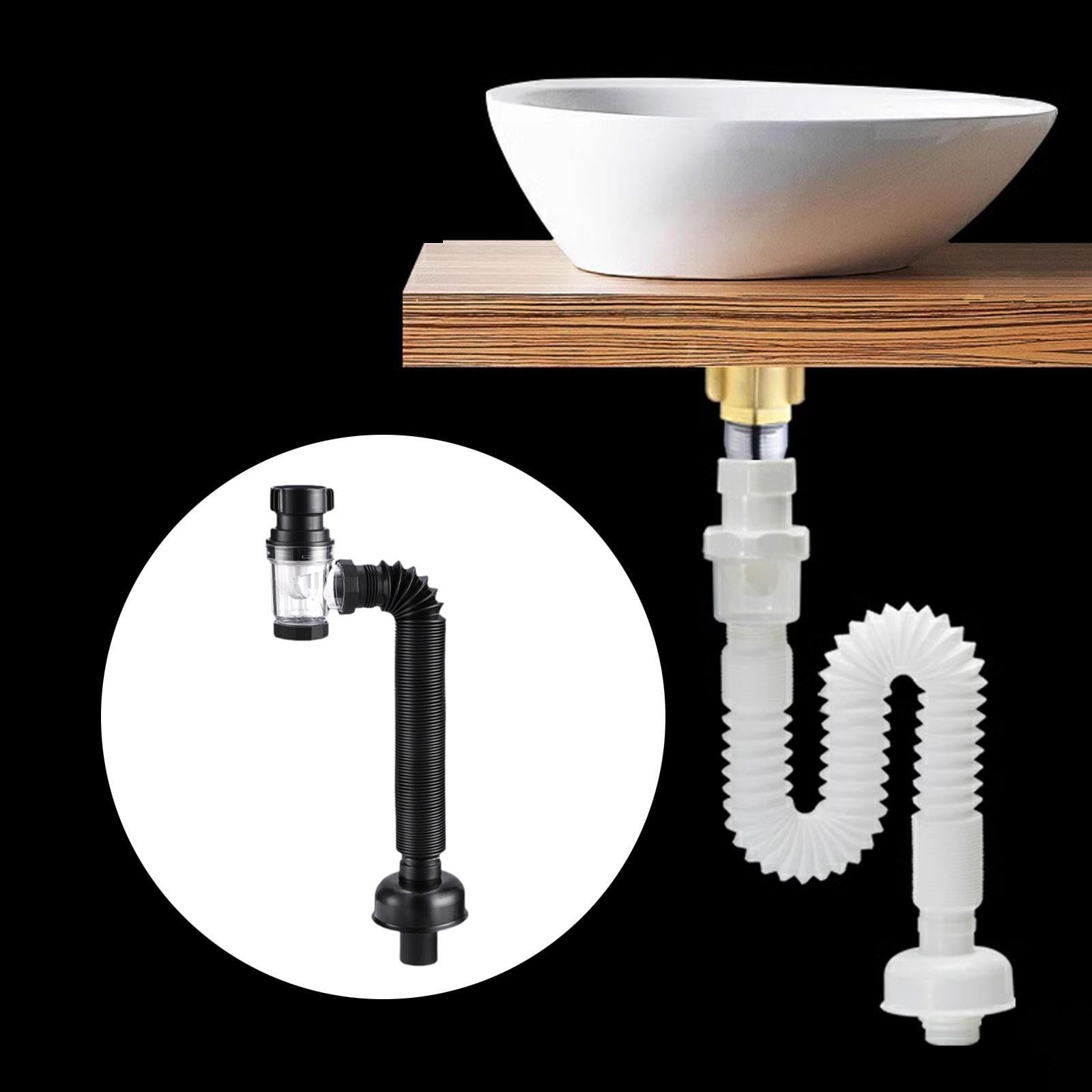 LOVIVER Bathroom Sink Drain Kit Wash Basin Drainage Pipe Stretchable ...