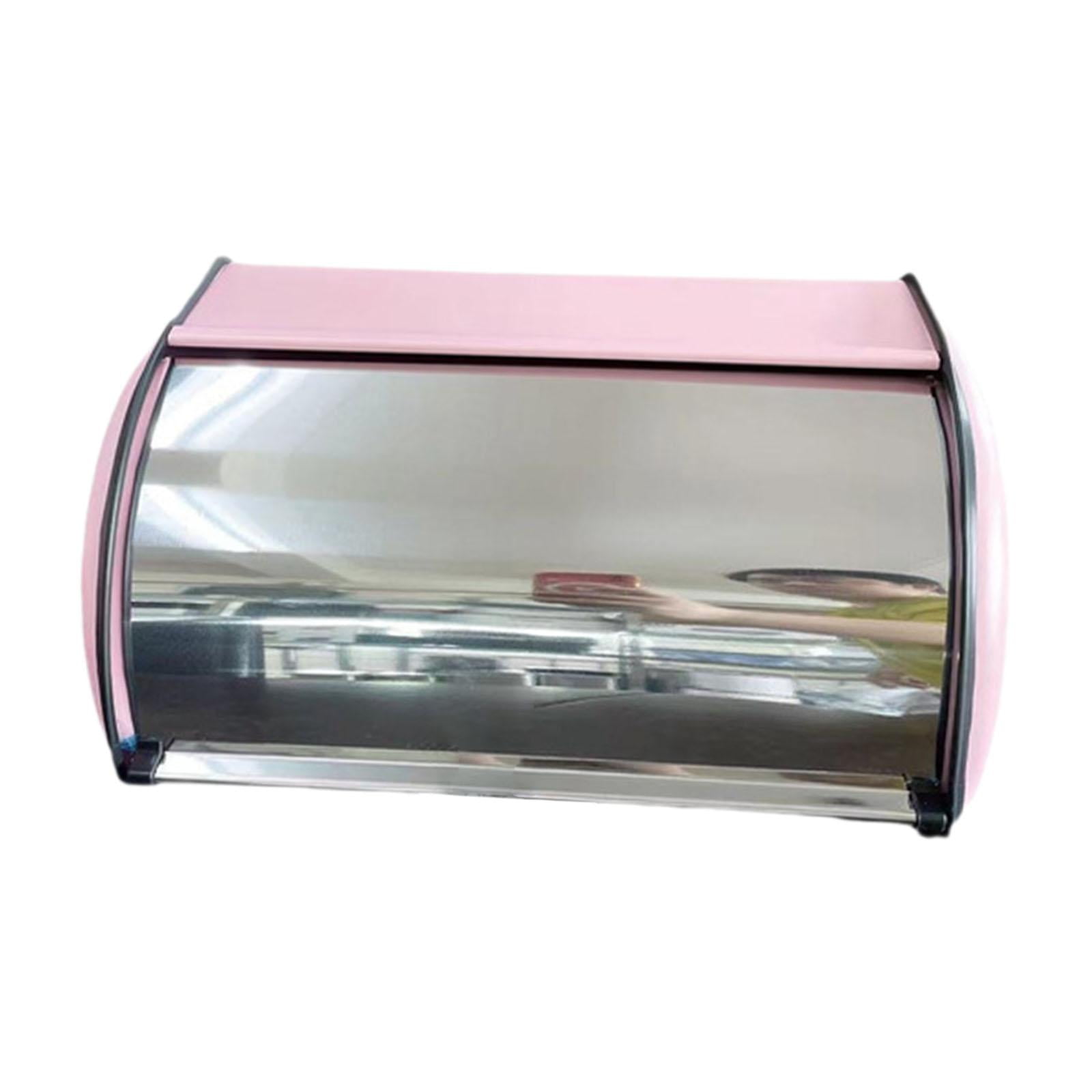 LOVIVER Bread Bin with Roll Lid Metal Bread Box Rustic Multipurpose for ...