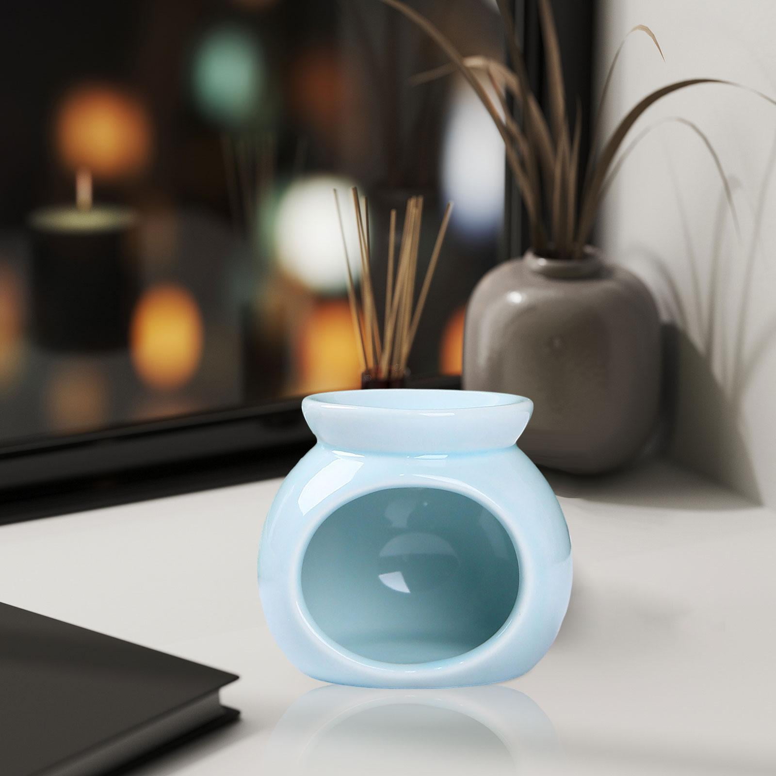 LOVIVER Ceramic Essential Oil Burner Candle Holder,Fragrance Warmer ...
