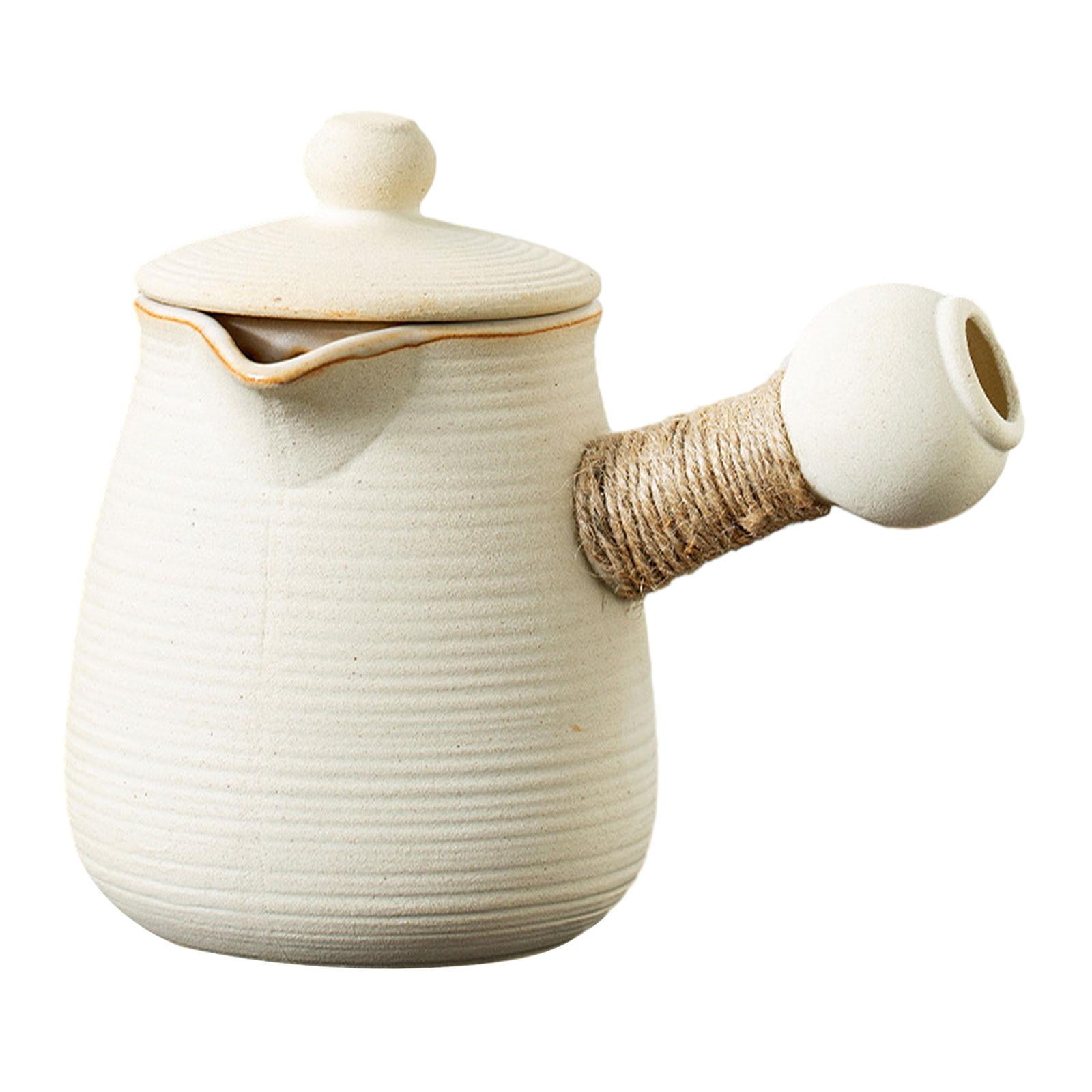LOVIVER Ceramic Teapot Teakettle Chinese Traditional Teapot Rustic Tea ...