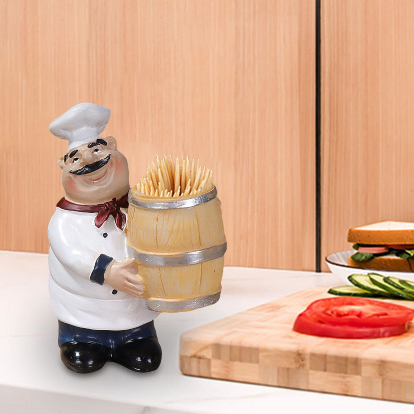 LOVIVER Chef Figurine /Chef Decor Statue/ Collectible Craft Chef ...