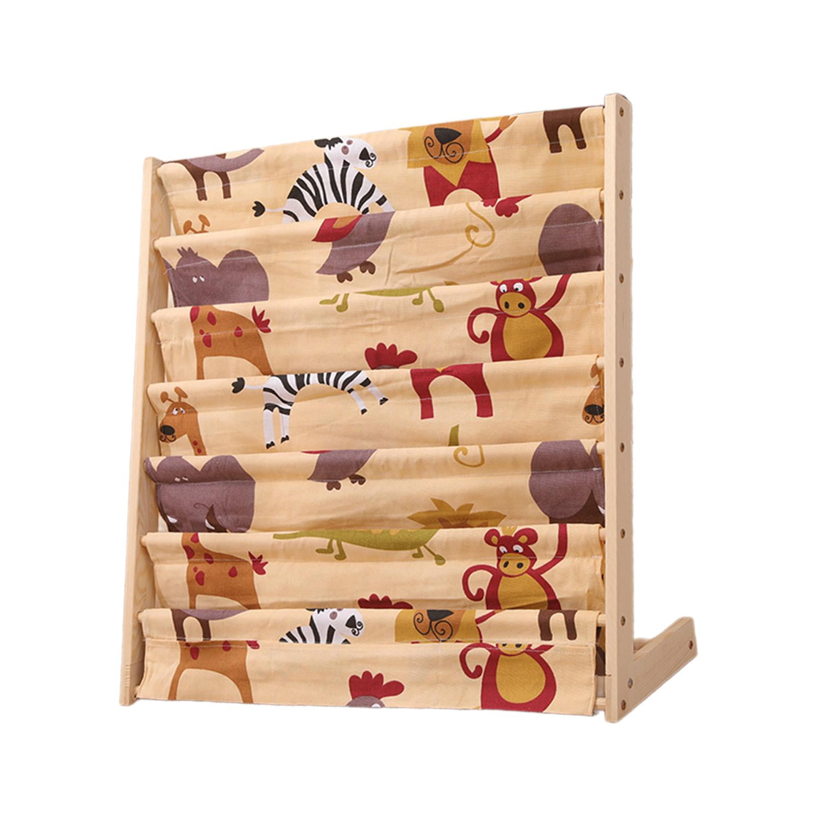 LOVIVER Children's Bookcase Display Kids Bookshelf Wood Structure Kids ...