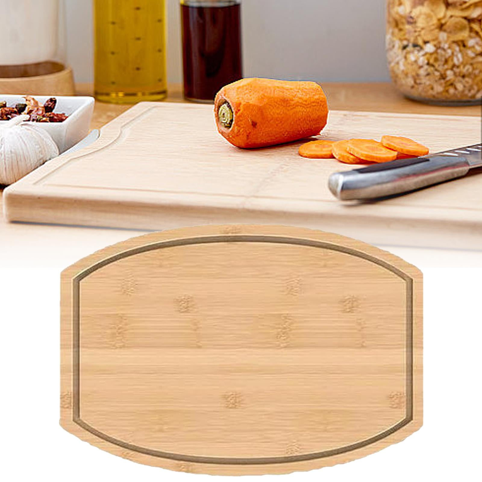 LOVIVER Chopping Board Chopping Block with Juice Groove Easy to Clean ...