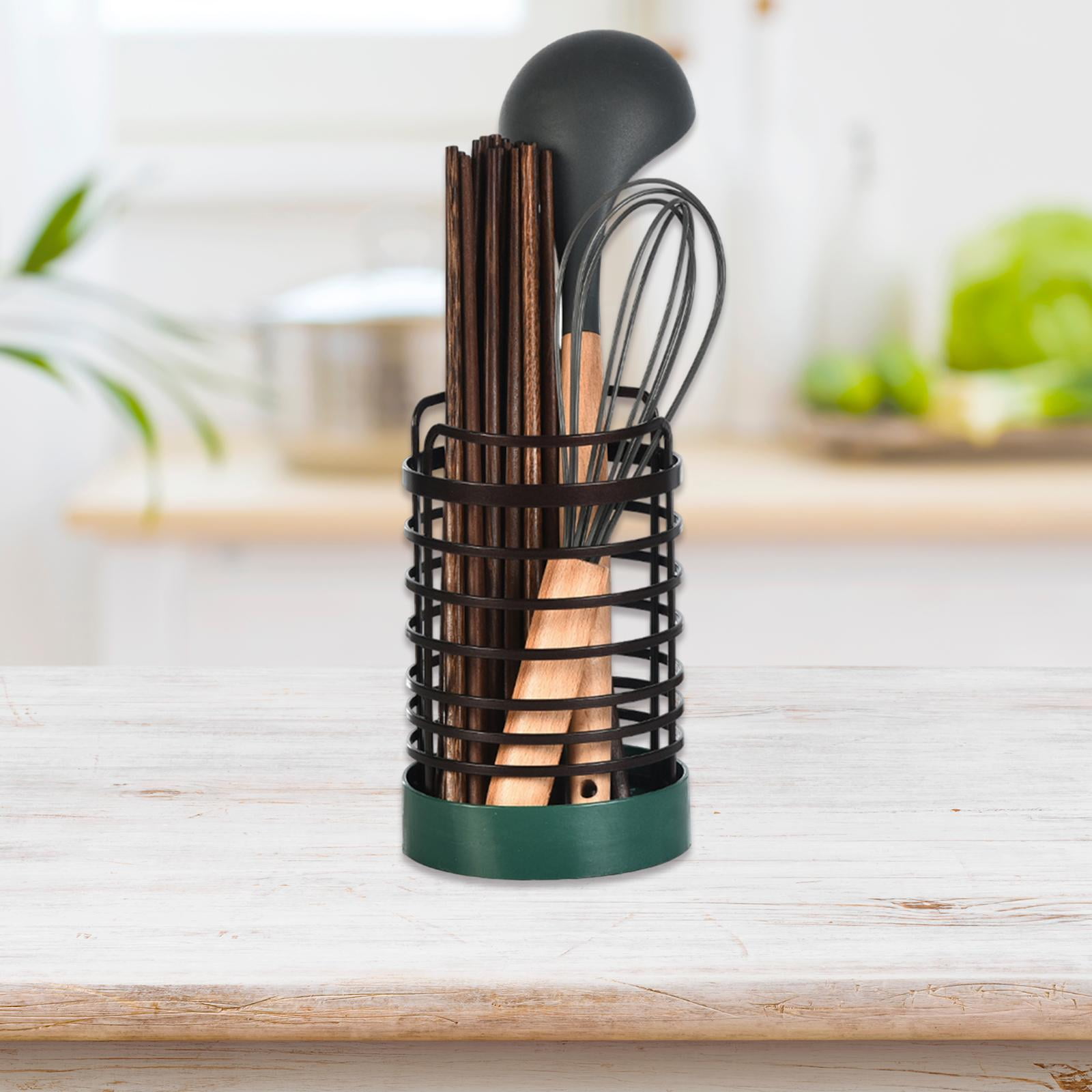 LOVIVER Chopsticks Cage Countertop Utensil Holder Iron Flatware Storage ...