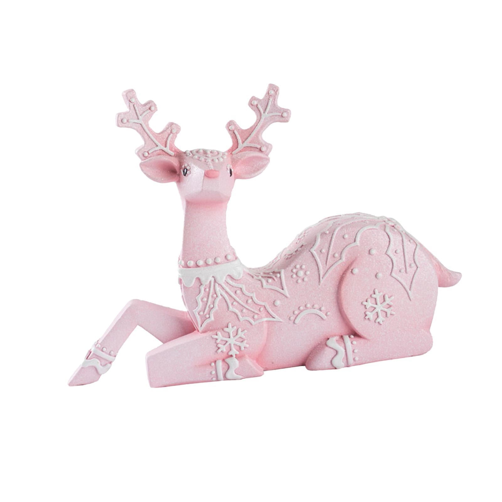 LOVIVER Christmas Reindeer Statue Deer Sculpture Artwork Collection ...