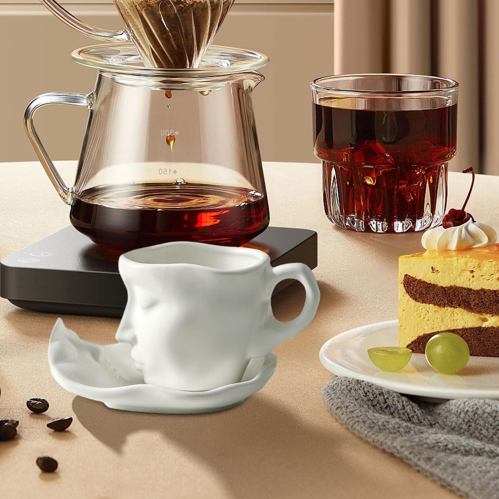 LOVIVER Coffee Cup with Saucer Tea Cup and Saucer Interesting European ...