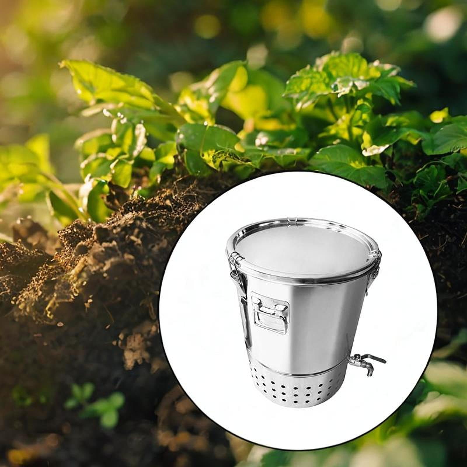 LOVIVER Composting Bin, Food Waste Composting Fermenting Barrel ...