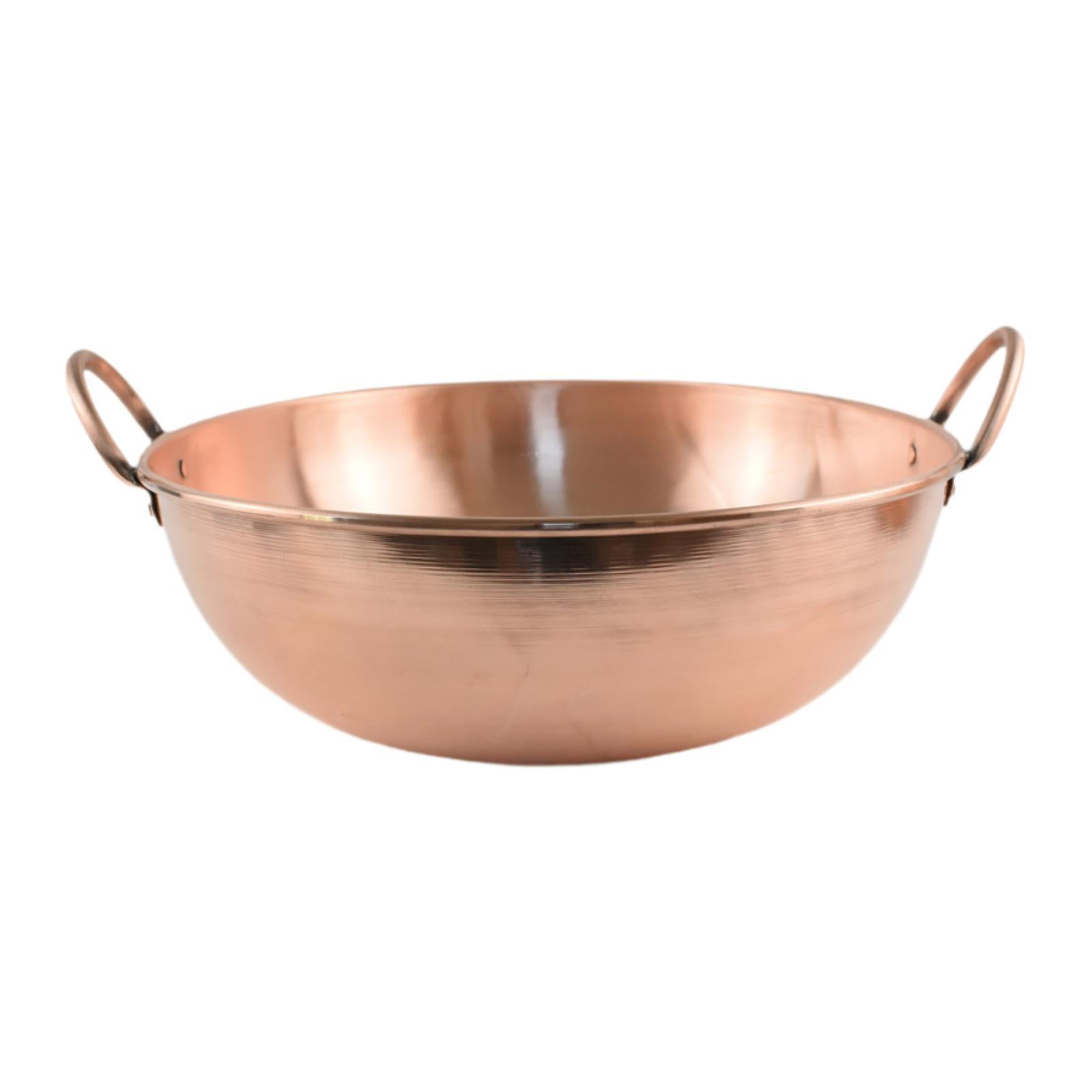 LOVIVER Copper Cookware Copper Pot Cooking Pot Smooth Surface Binaural ...