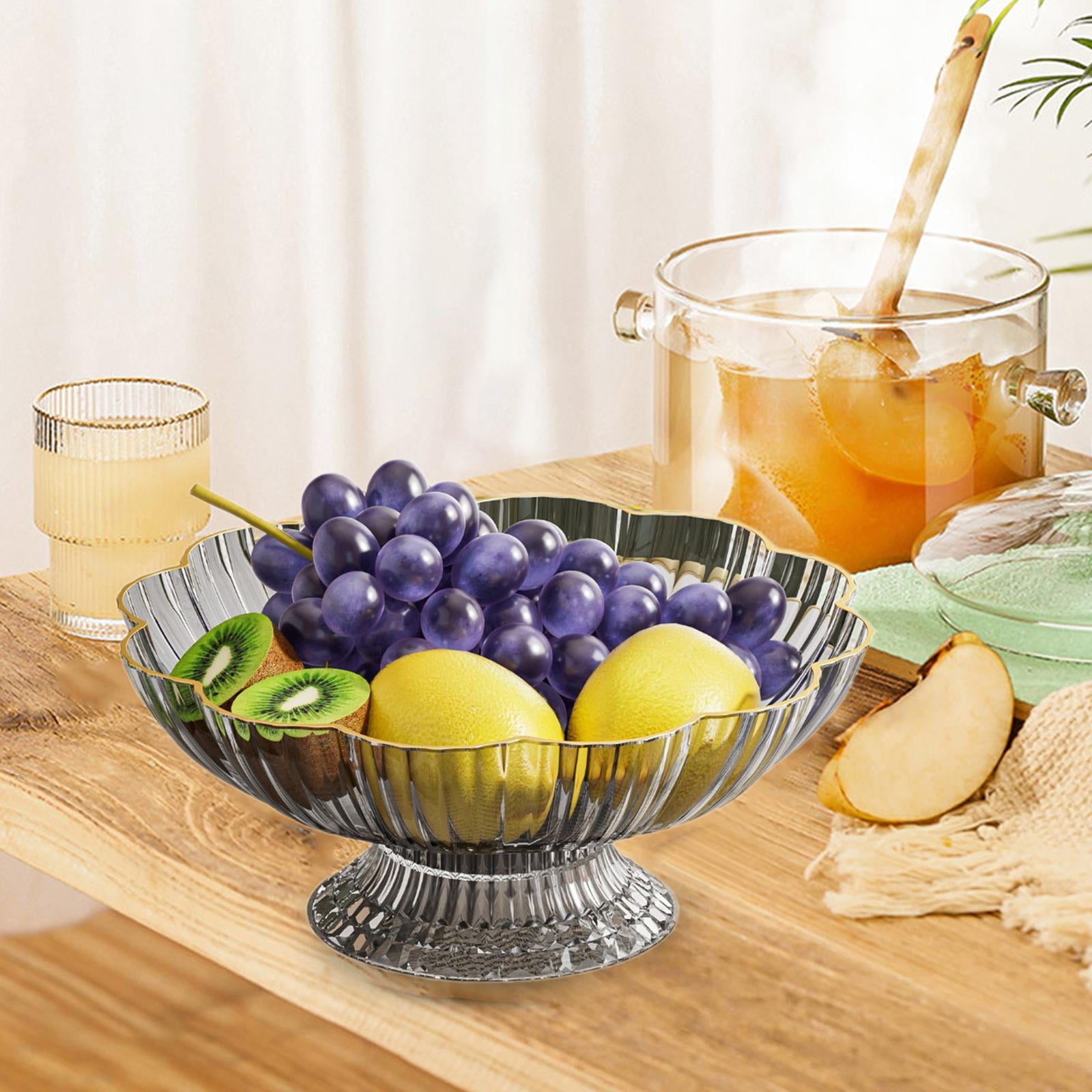 LOVIVER Decorative Fruit Bowl with Draining Holes Fruit Holder ...