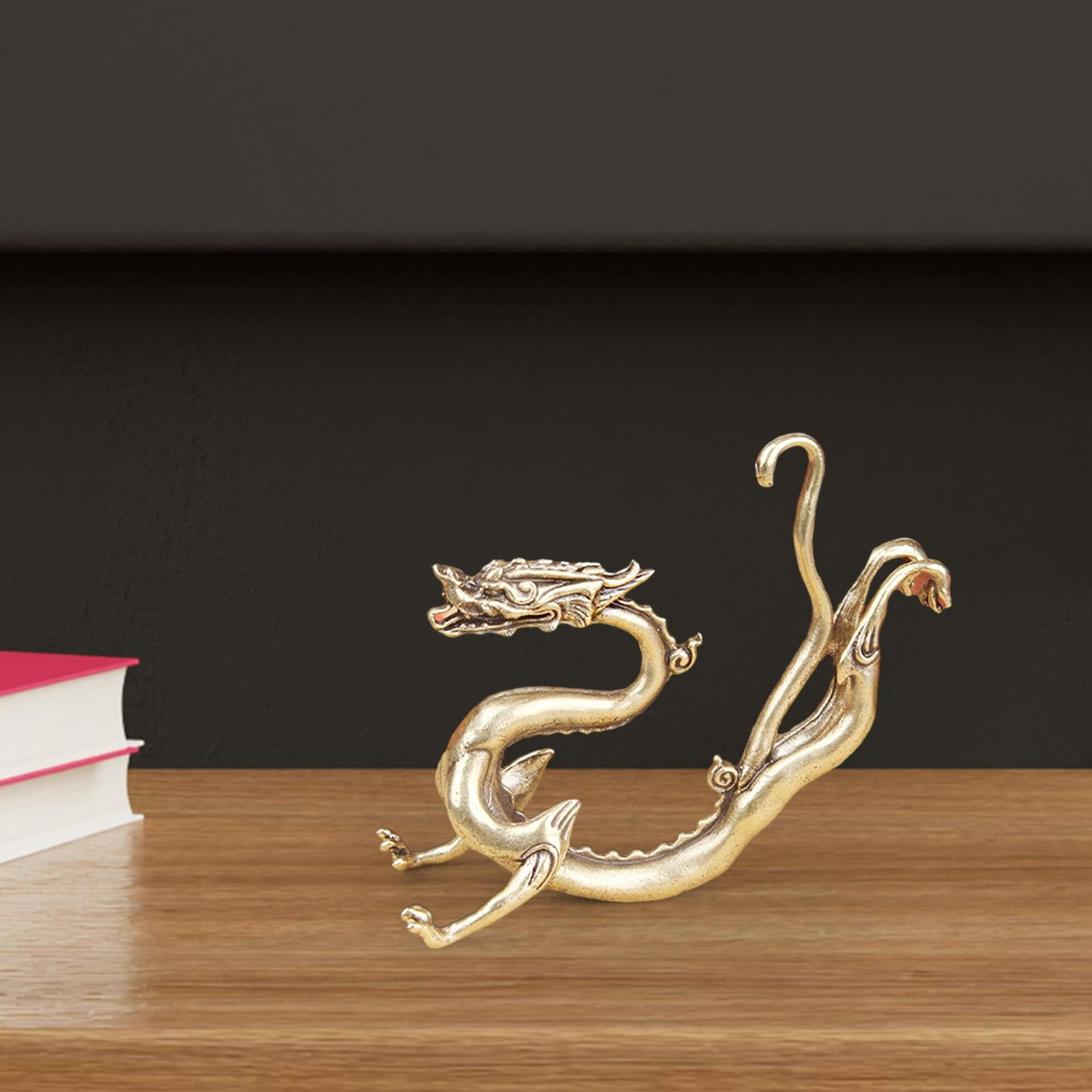LOVIVER Dragon Statue Dragon Figurines Desktop Figurine Lifelike Animal ...