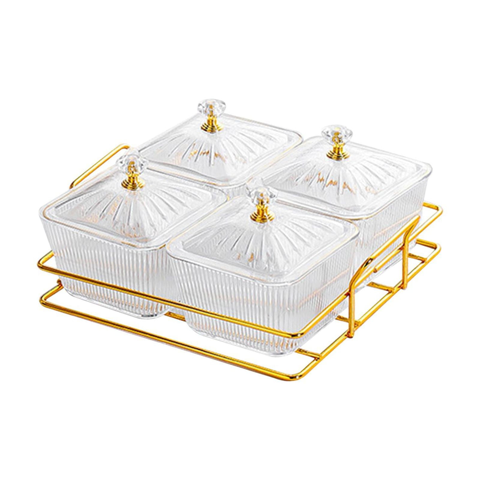 LOVIVER Dried Fruit Tray Divided Snack Serving Bowls Dried Fruit Plate ...