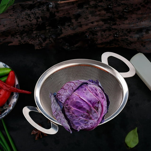 LOVIVER Dryer Basket Food Strainer Colander Cookware Multipurpose ...