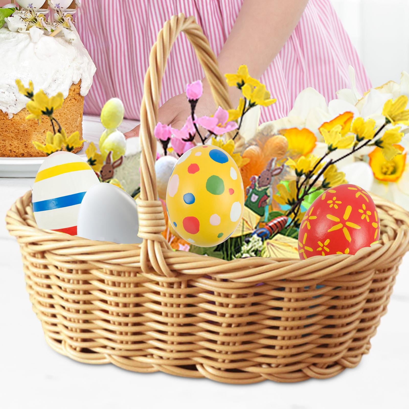 LOVIVER Easter Basket Easter Candy Storage Basket Decorative ...