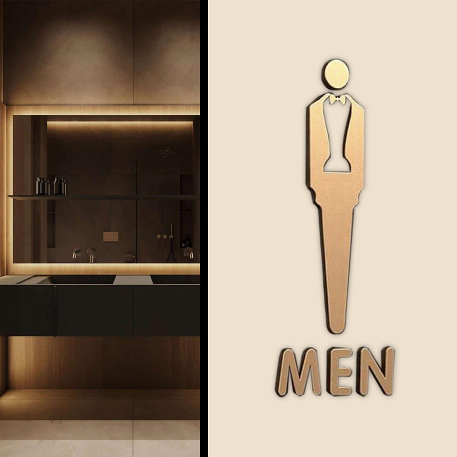 LOVIVER Easy to Install Restroom Sign, Restroom Sign, Billboard ...