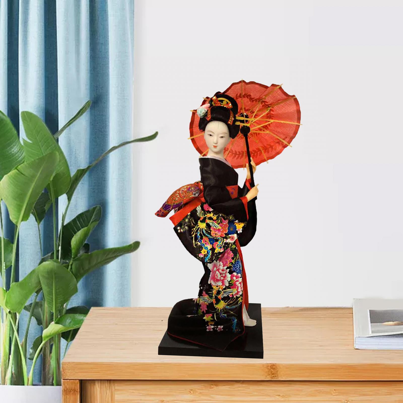 LOVIVER Ethnic Japanese Geisha Dolls 9" Asian Geisha Doll for Shelf ...