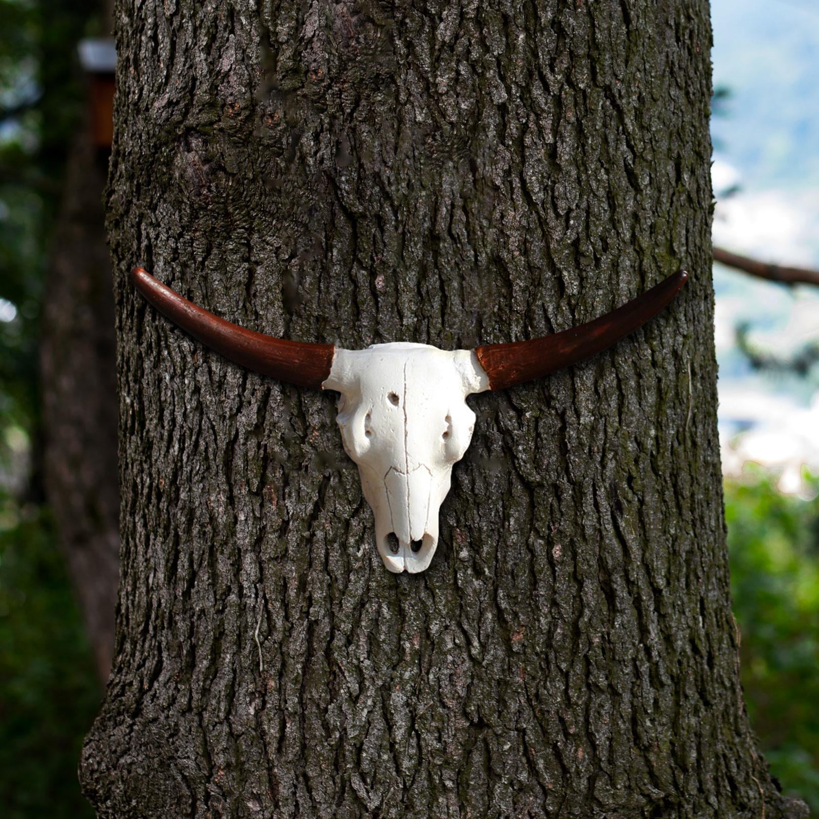 LOVIVER Faux Animal Wall Sculpture Resin Rustic Animal Head Sculpture ...