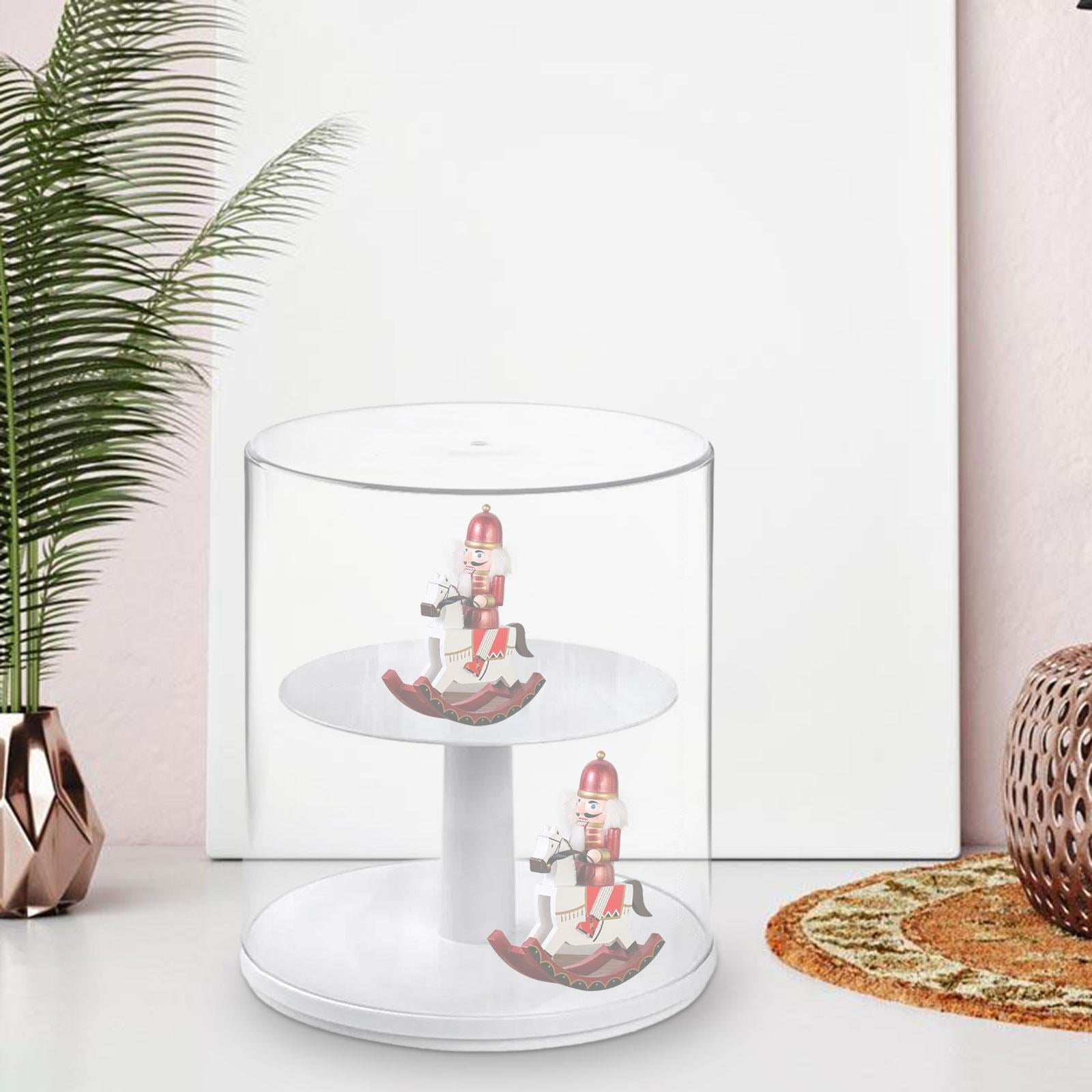 LOVIVER Figure Display Stand Rotatable Storage Rack Collection Shelf ...