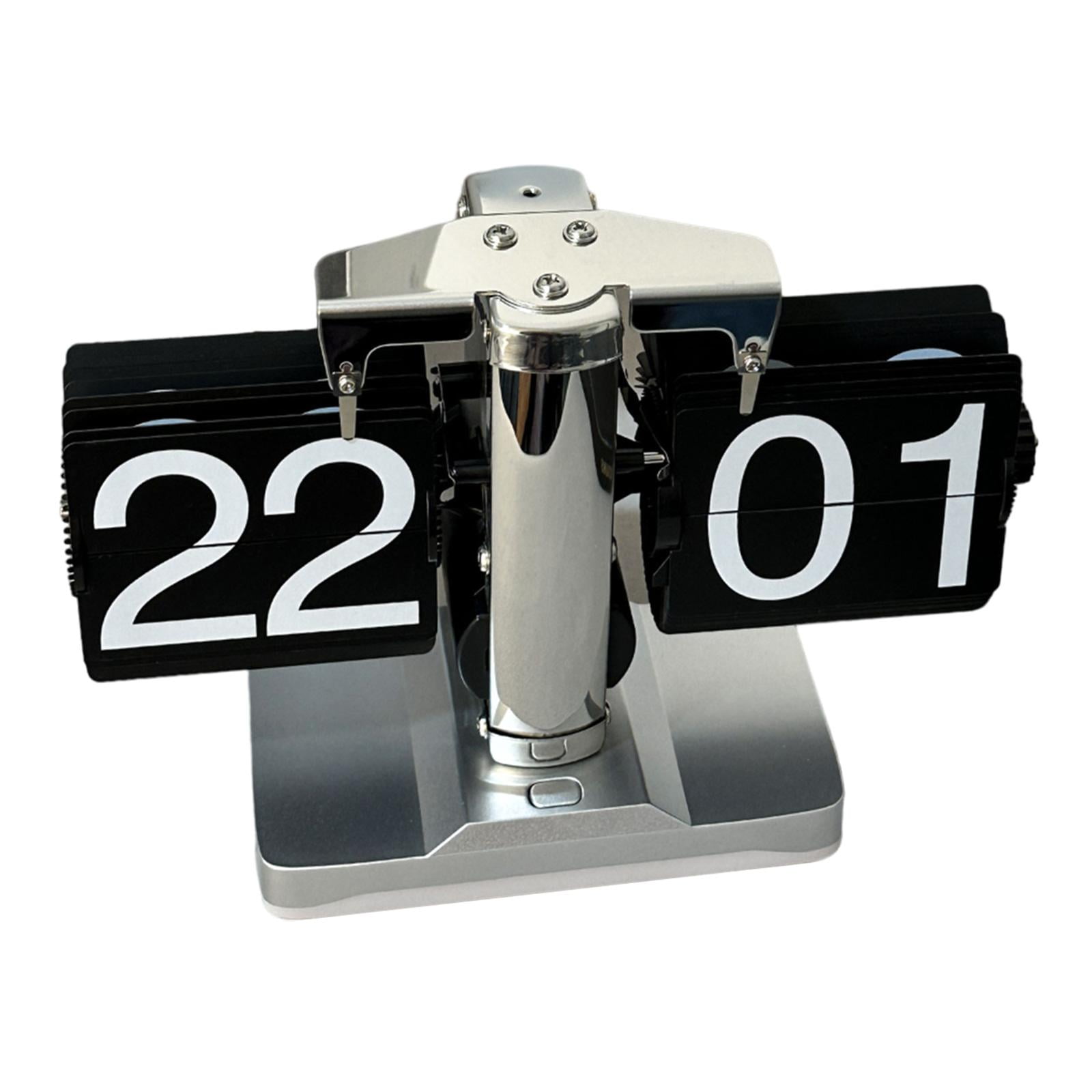 LOVIVER Flip Down Clock Auto Flip Clock Decorative Clock Creative Retro ...