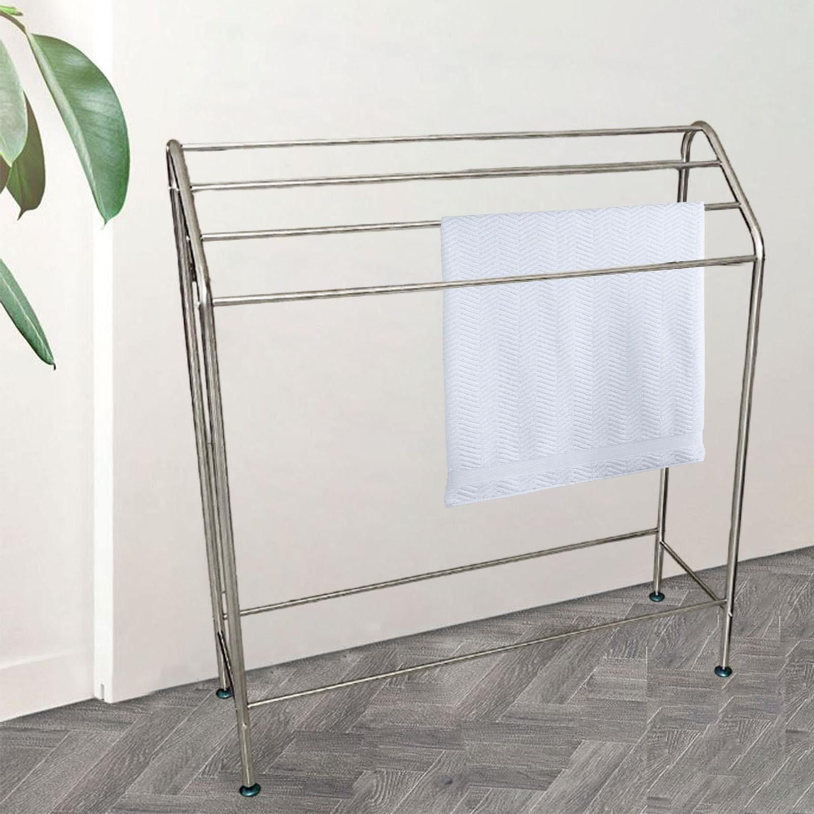LOVIVER Floor Towel Rack 5 Tier Minimalist Sturdy Multiuse Bathroom ...