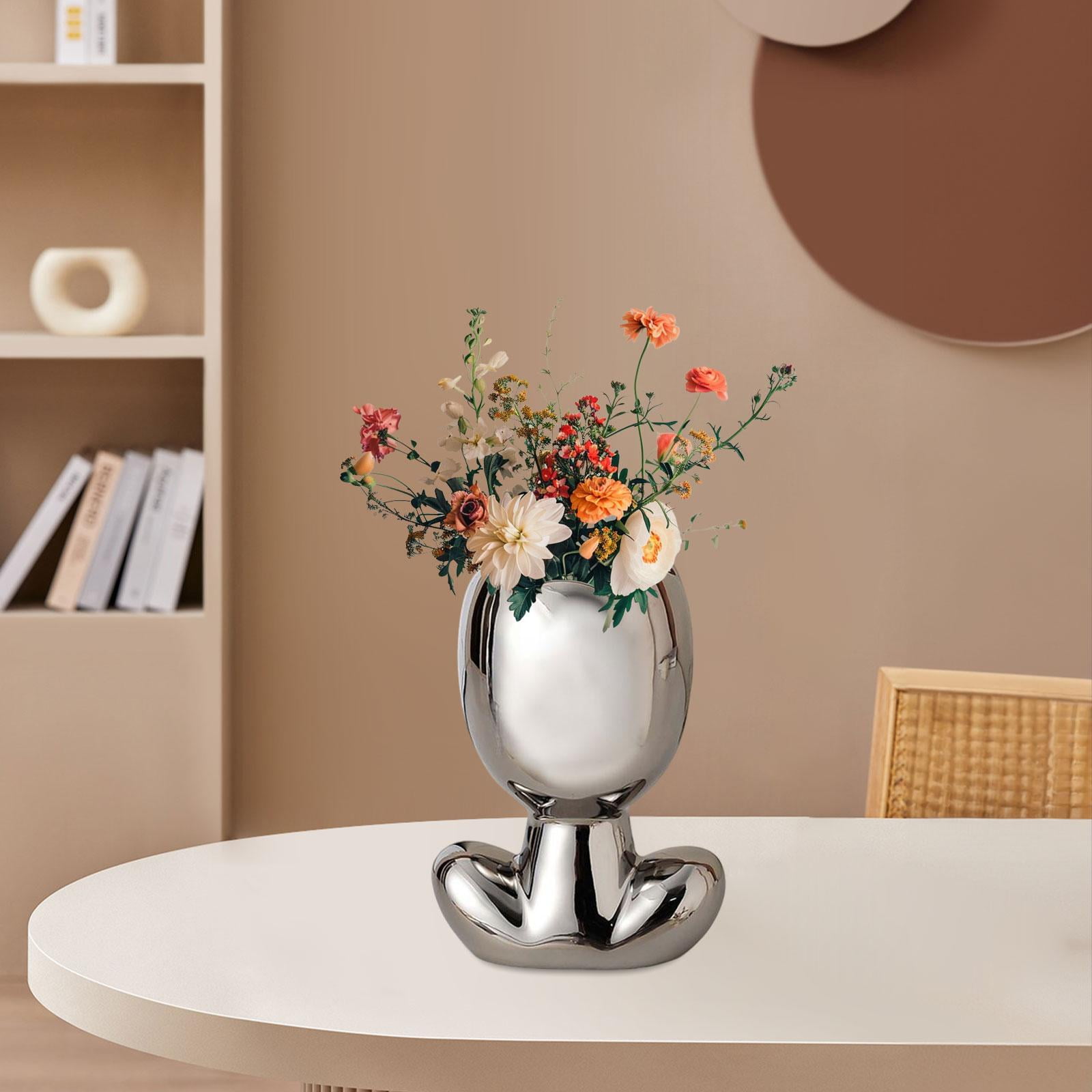 LOVIVER Flower Vase,Ceramic Planter Vase,Bud Vase, Table Flower Pots ...