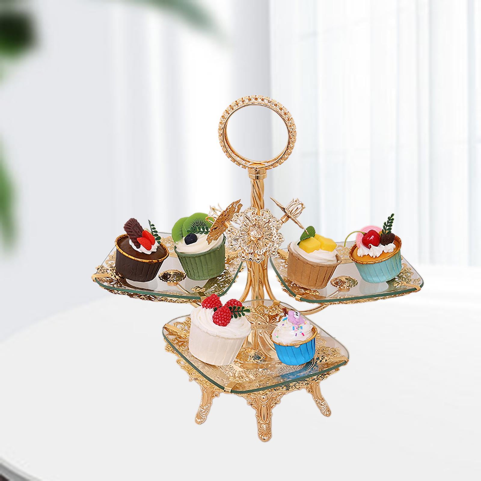 LOVIVER Fruit Serving Stand 3 Tier Appetizers Display Plate for Fruits ...
