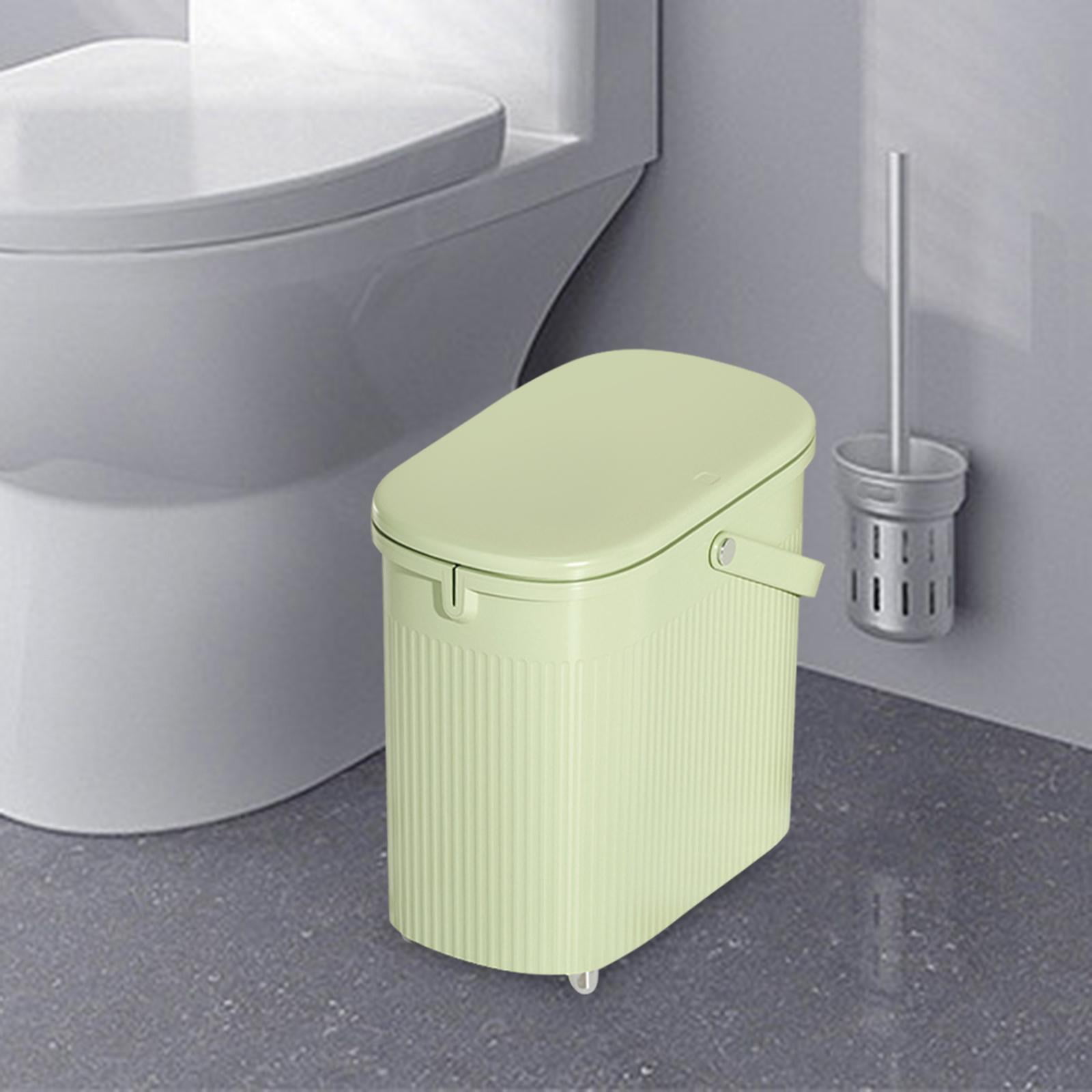 LOVIVER Garbage Container Bin Rectangular Trash Can with Press Type Lid ...