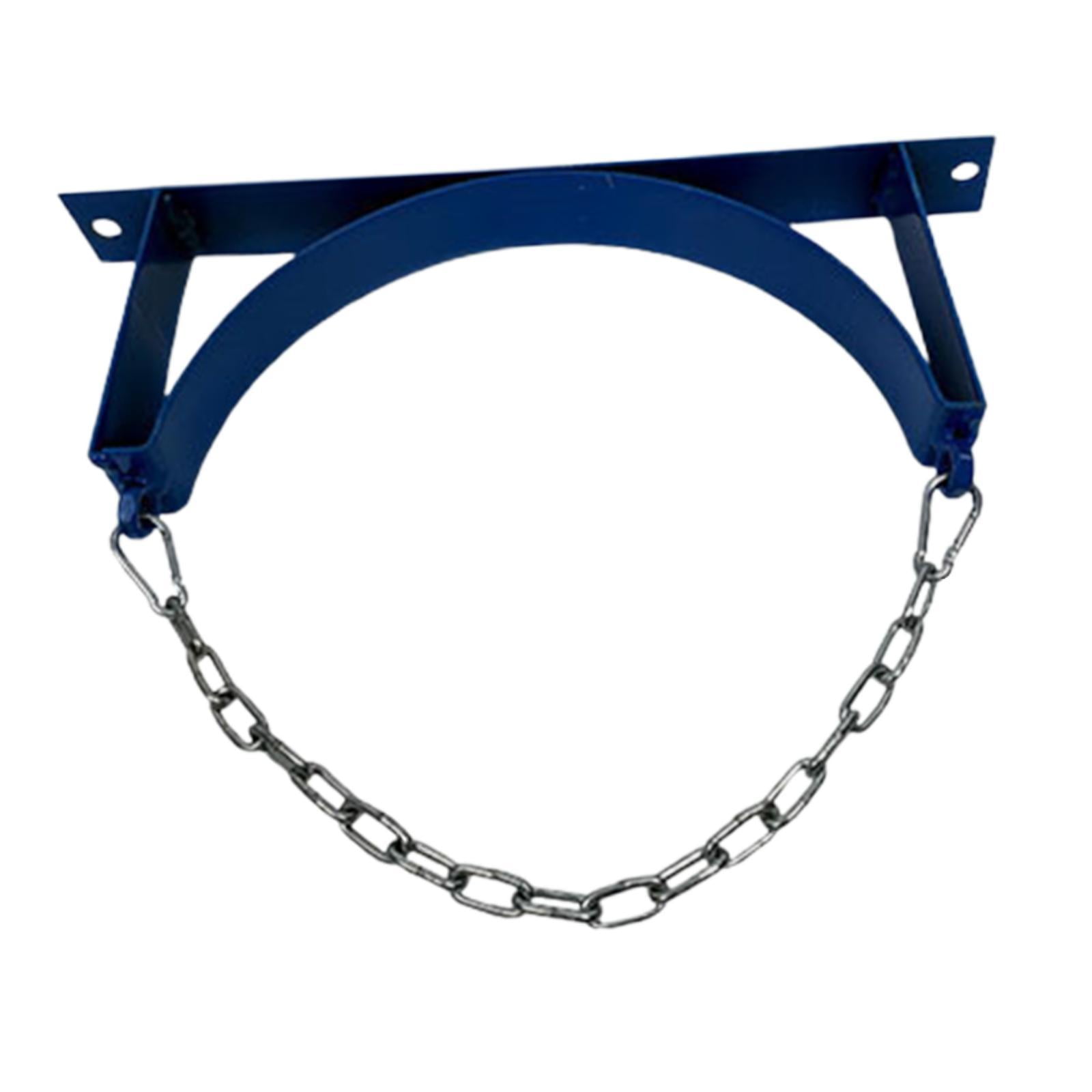 LOVIVER Gas Cylinder Bracket Gas Bottle Rack Chain Supported Wall Mount ...