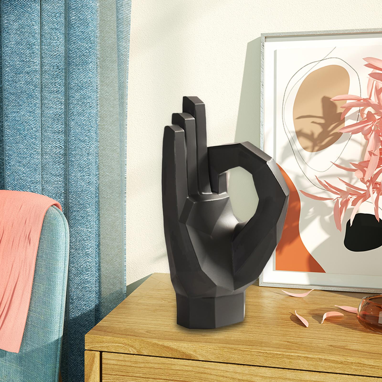 LOVIVER Gesture Statue Decoration, Hand Gesture Statue, Finger ...