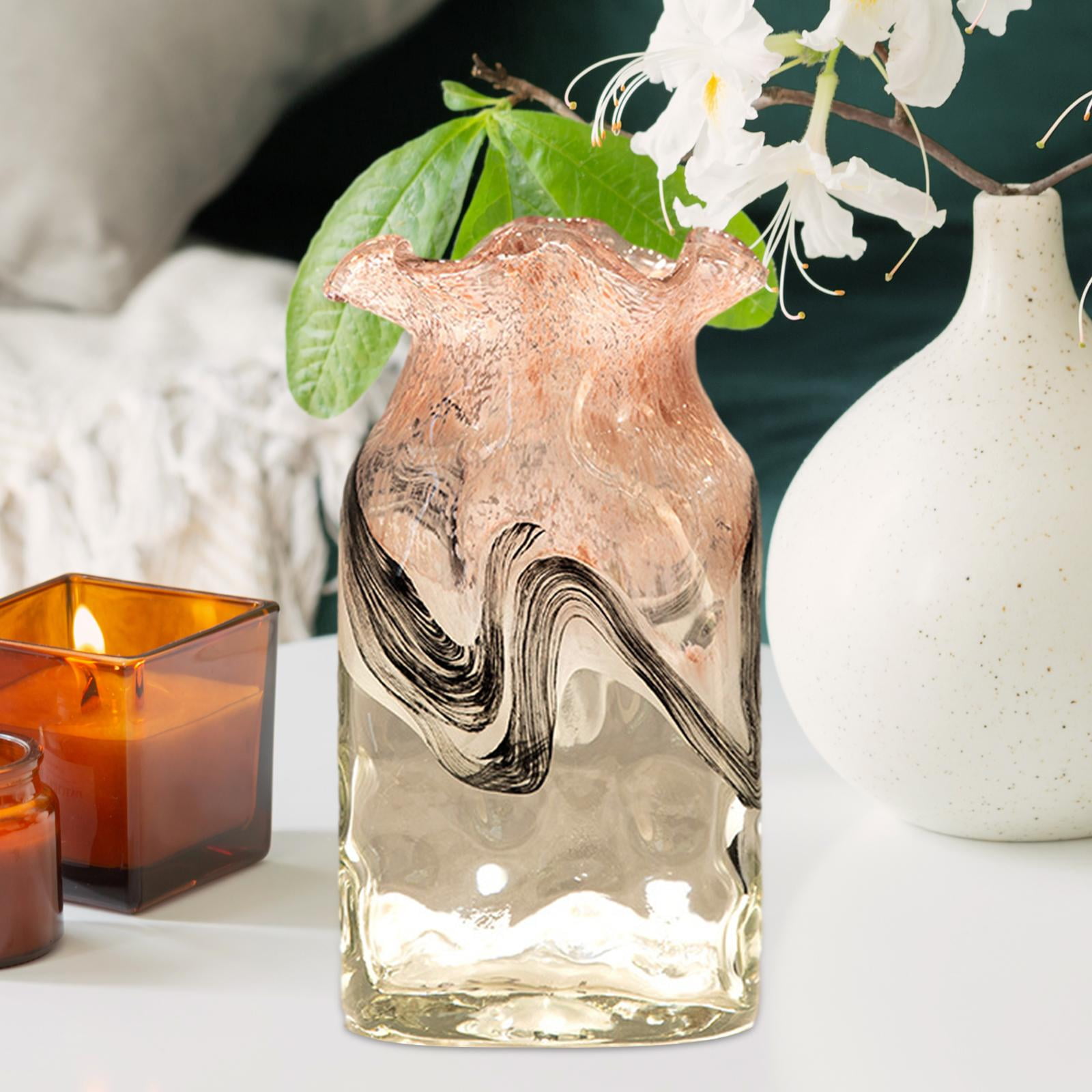 LOVIVER Glass Flower Vases Bud Vase Desk Decors Minimalist Storage ...