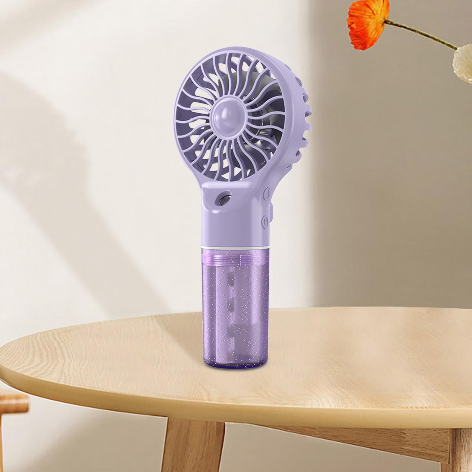LOVIVER Handheld Personal Spray Mist Fan Length 17.5cm with 4 Speeds ...
