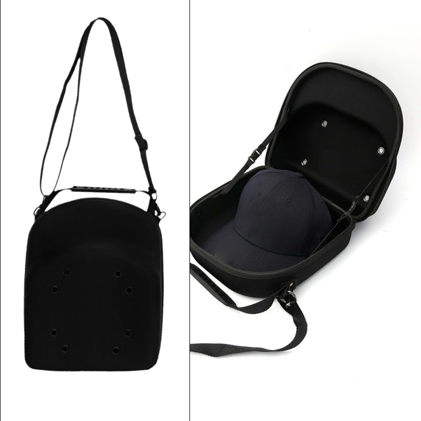 LOVIVER Hat Travel Case Black Baseball Hat Organizer for Outdoor ...